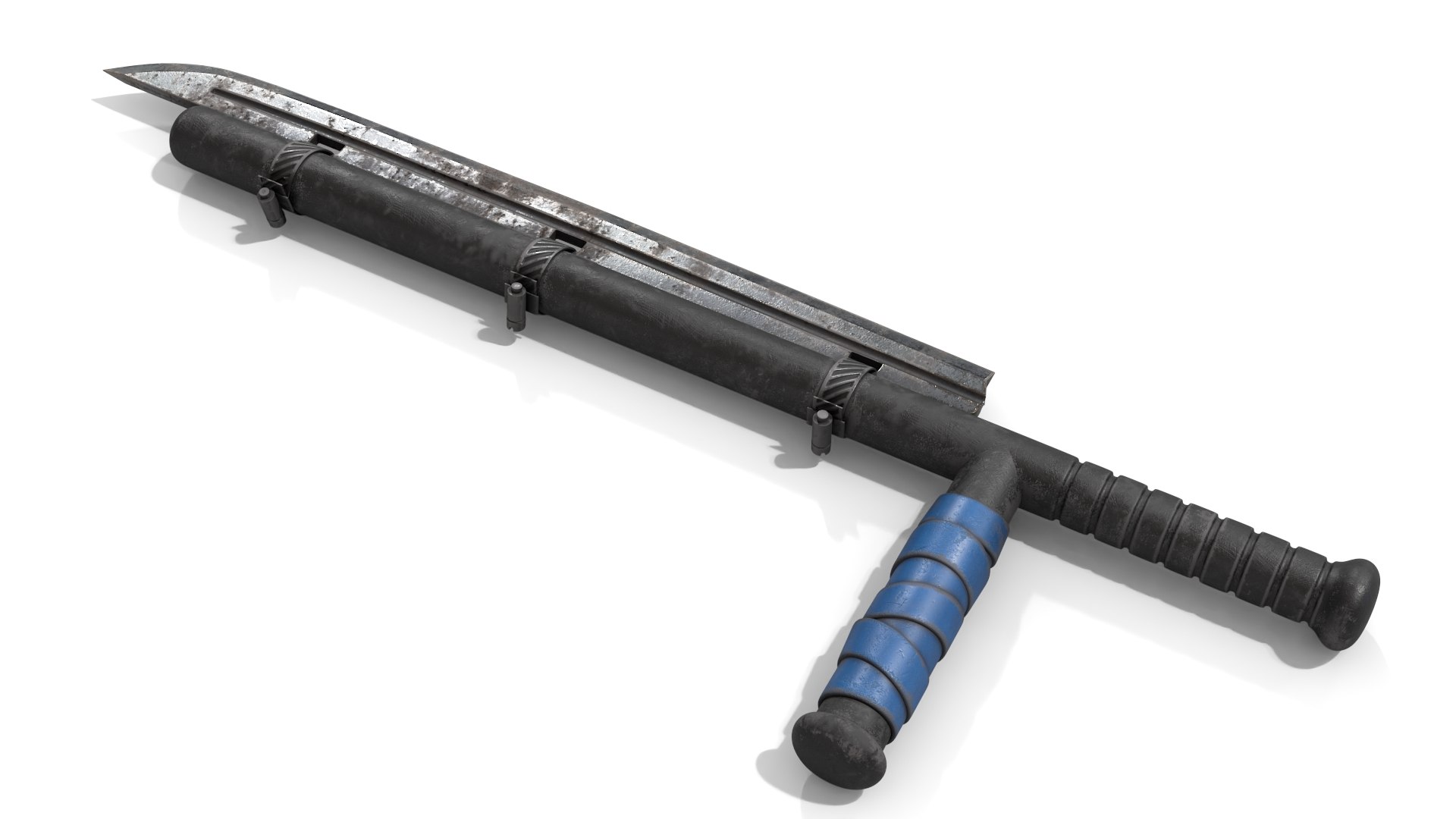 Police Baton with Blade 3D - TurboSquid 1753348