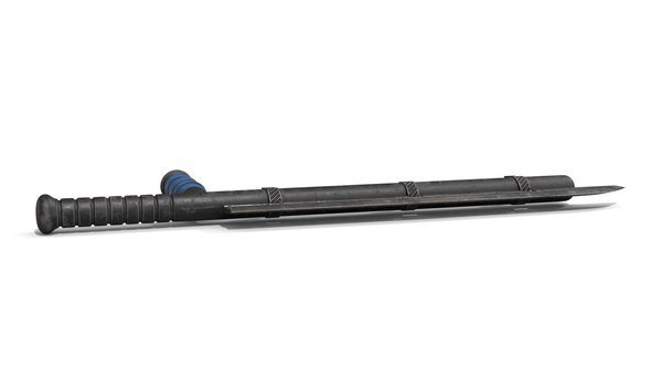 Police Baton with Blade 3D - TurboSquid 1753348