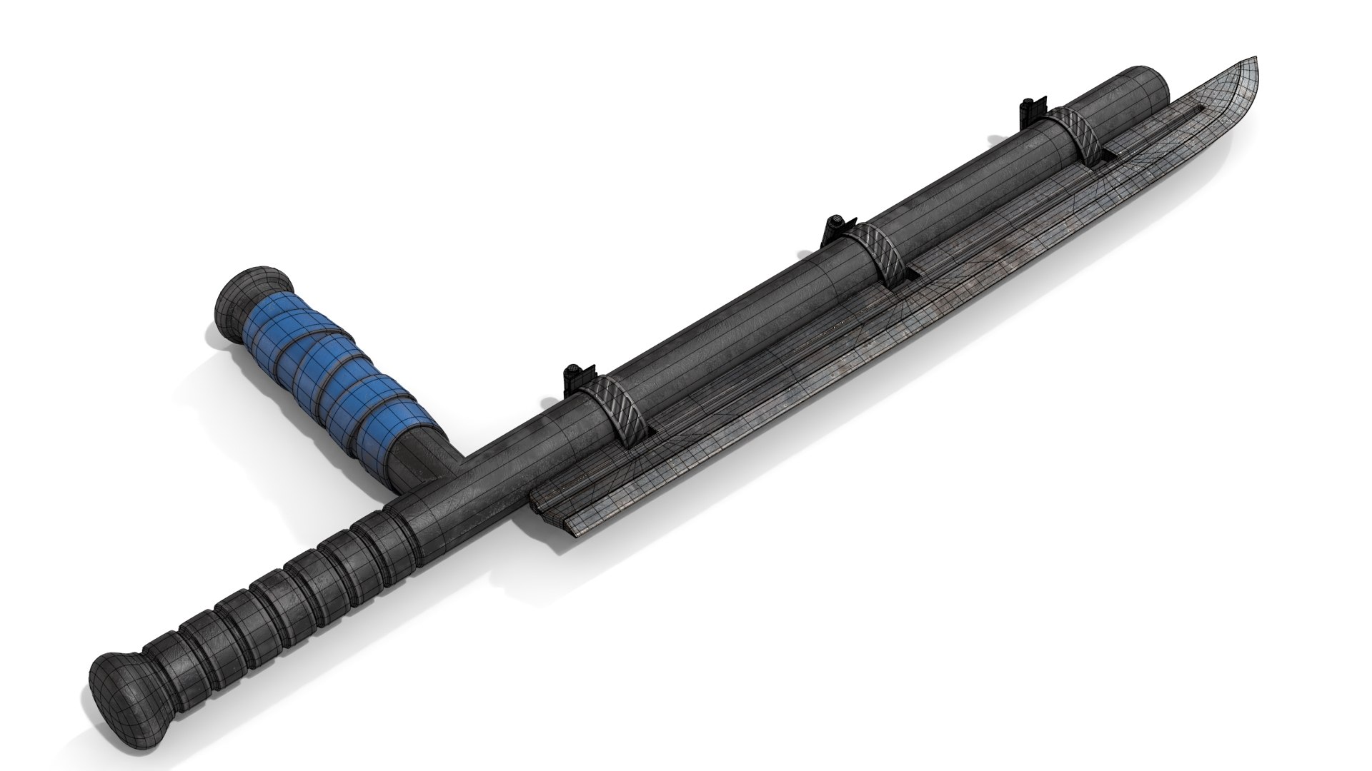 Police Baton with Blade 3D - TurboSquid 1753348