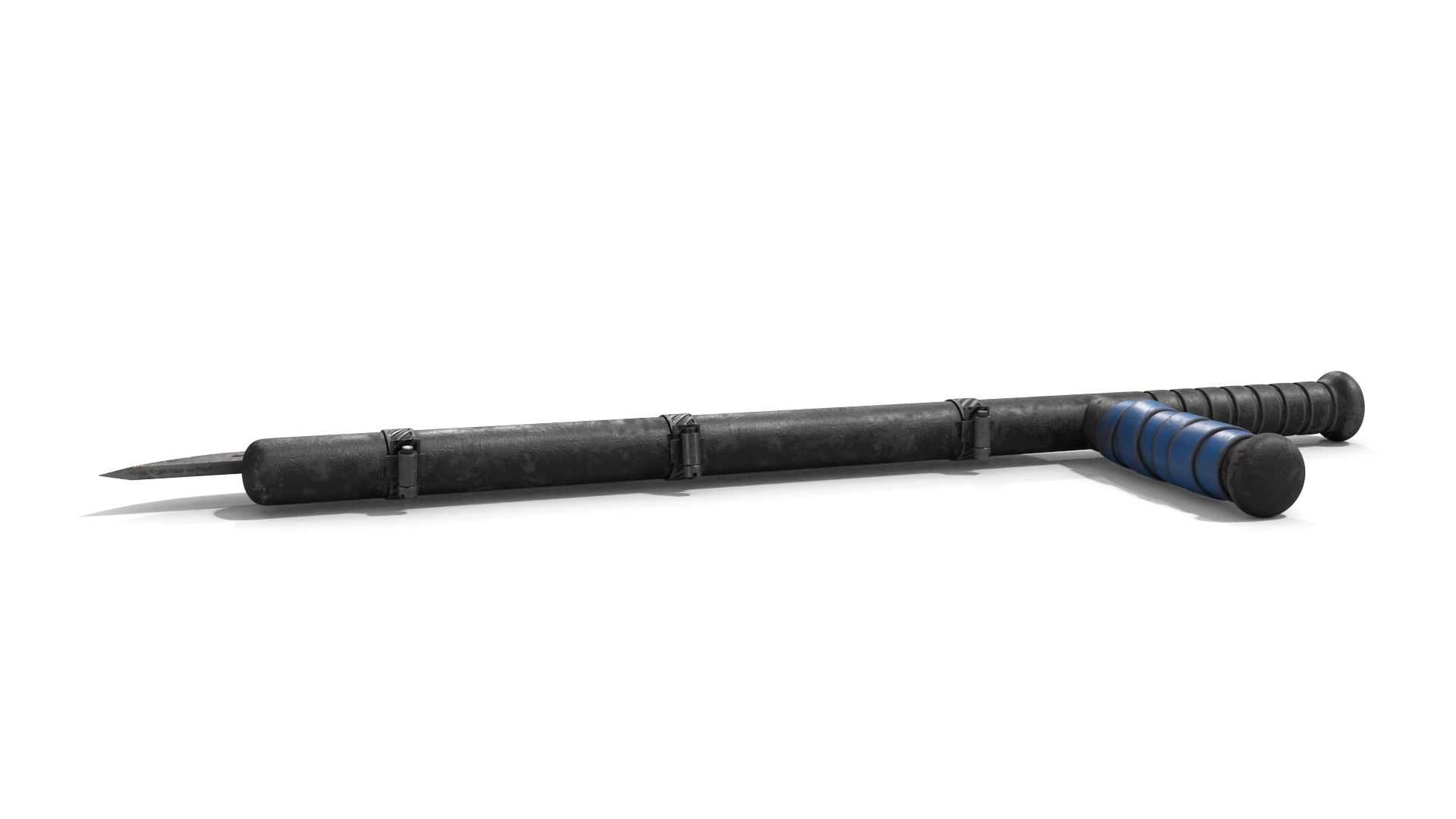 Police Baton with Blade 3D - TurboSquid 1753348