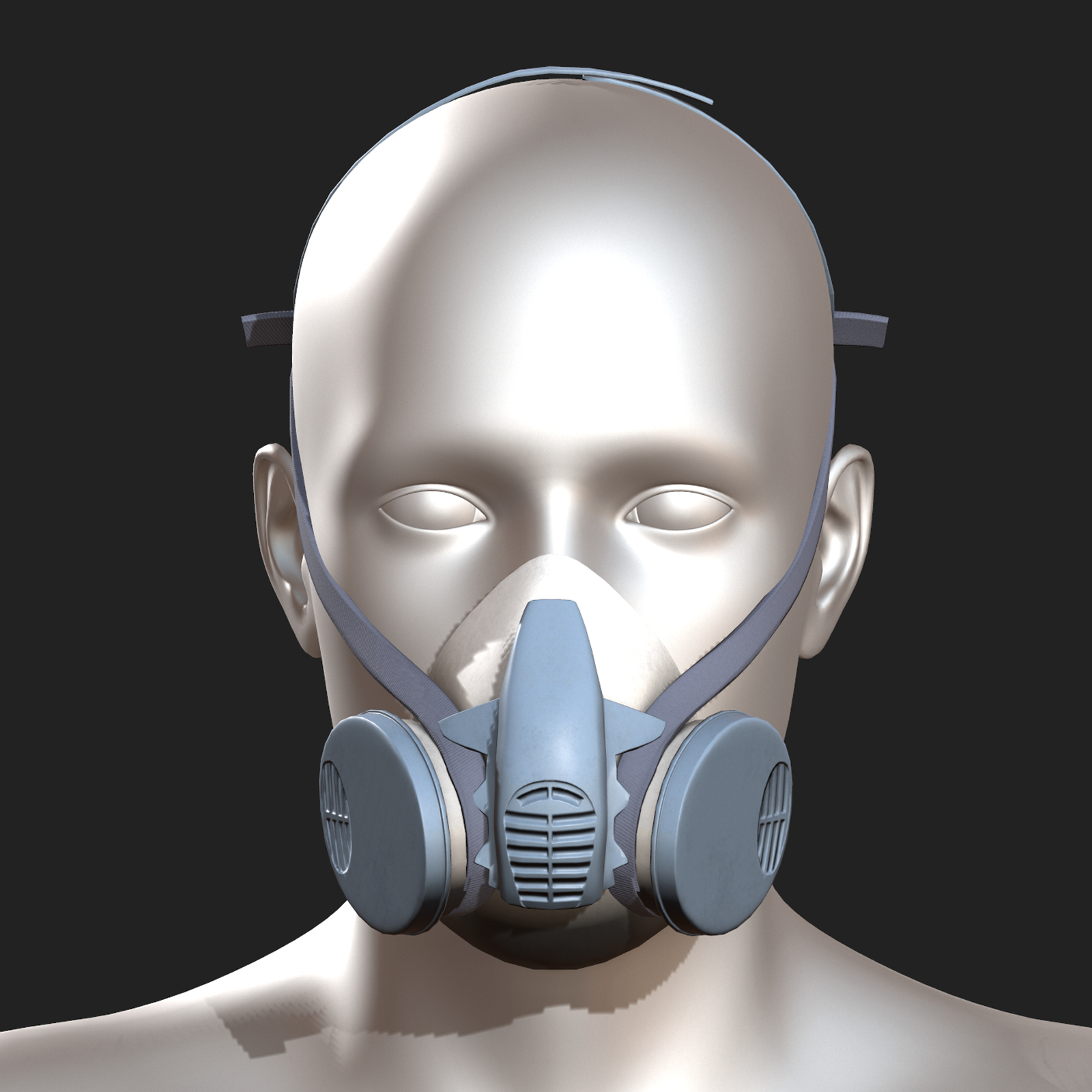 Gas mask 3D model - TurboSquid 1570136