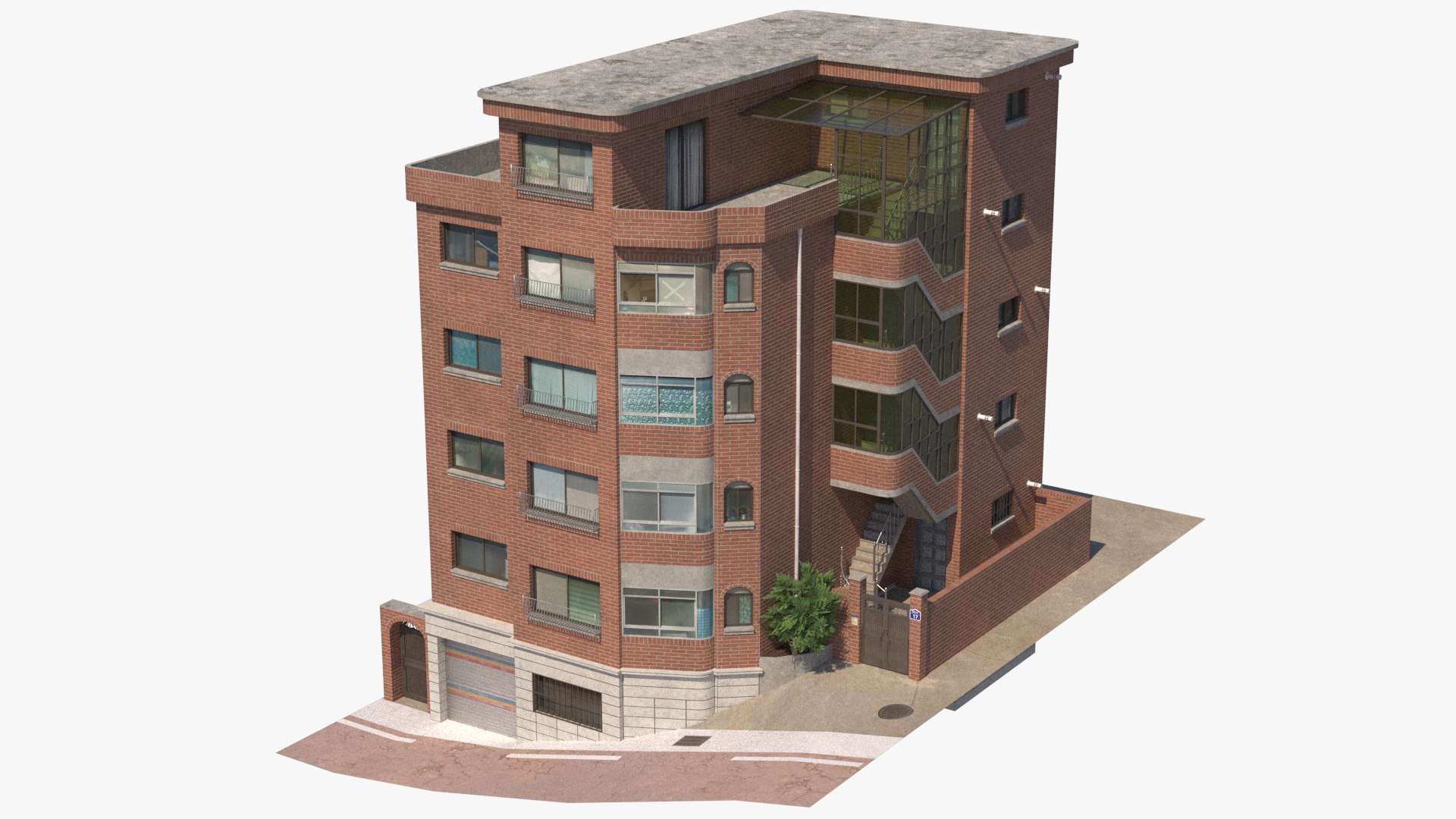 3D Model Korean Buildings Bundle 1 - TurboSquid 2378647