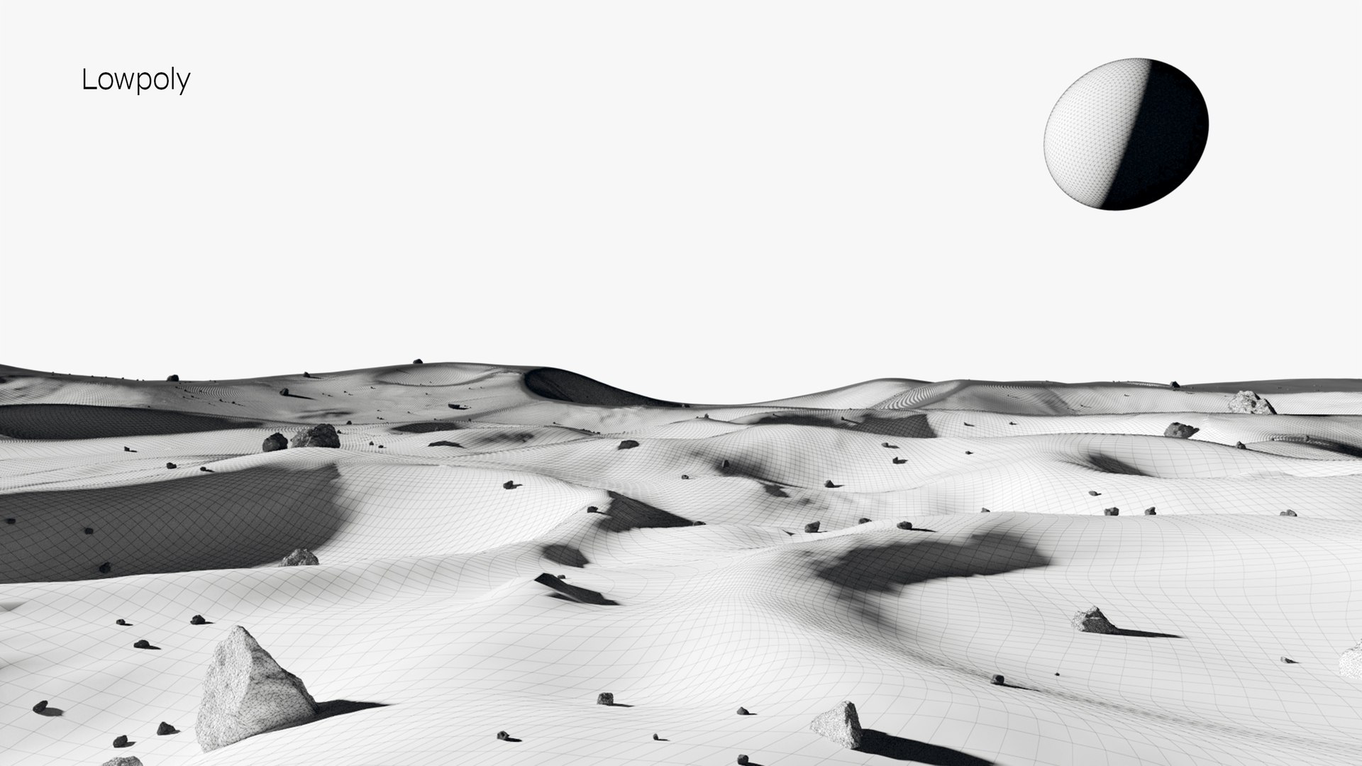 Realistic Moon Surface Bundle 3D Model - TurboSquid 2088696