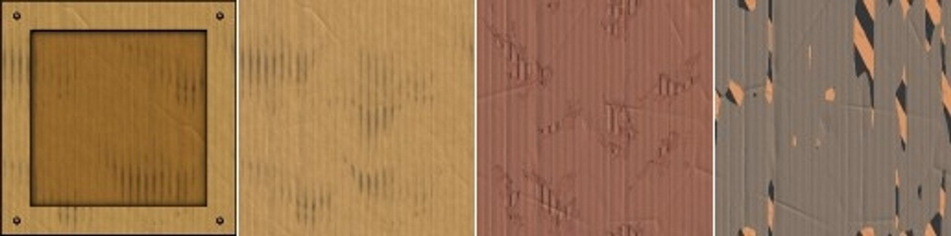 3d model of 100 crate box