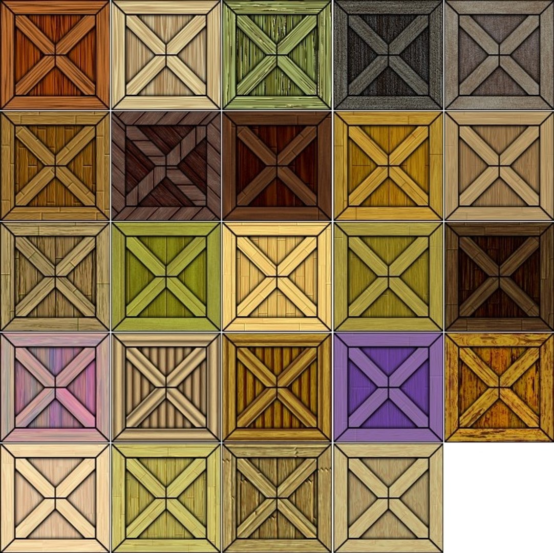 3d model of 100 crate box