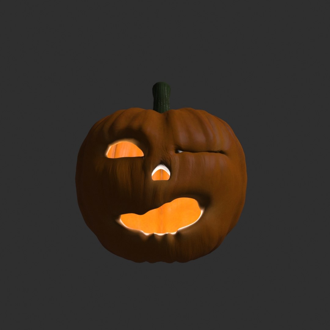 3D Model Pumpkin Modelled - TurboSquid 1338725