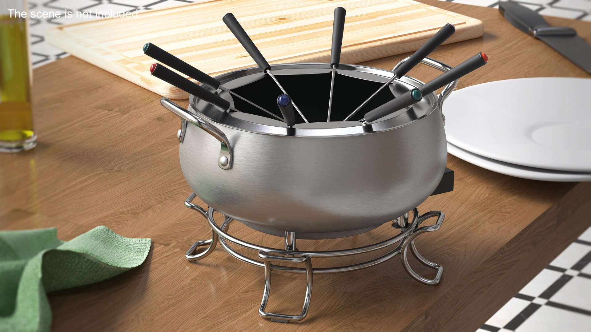Electric Fondue Set 3D Model - TurboSquid 2152629