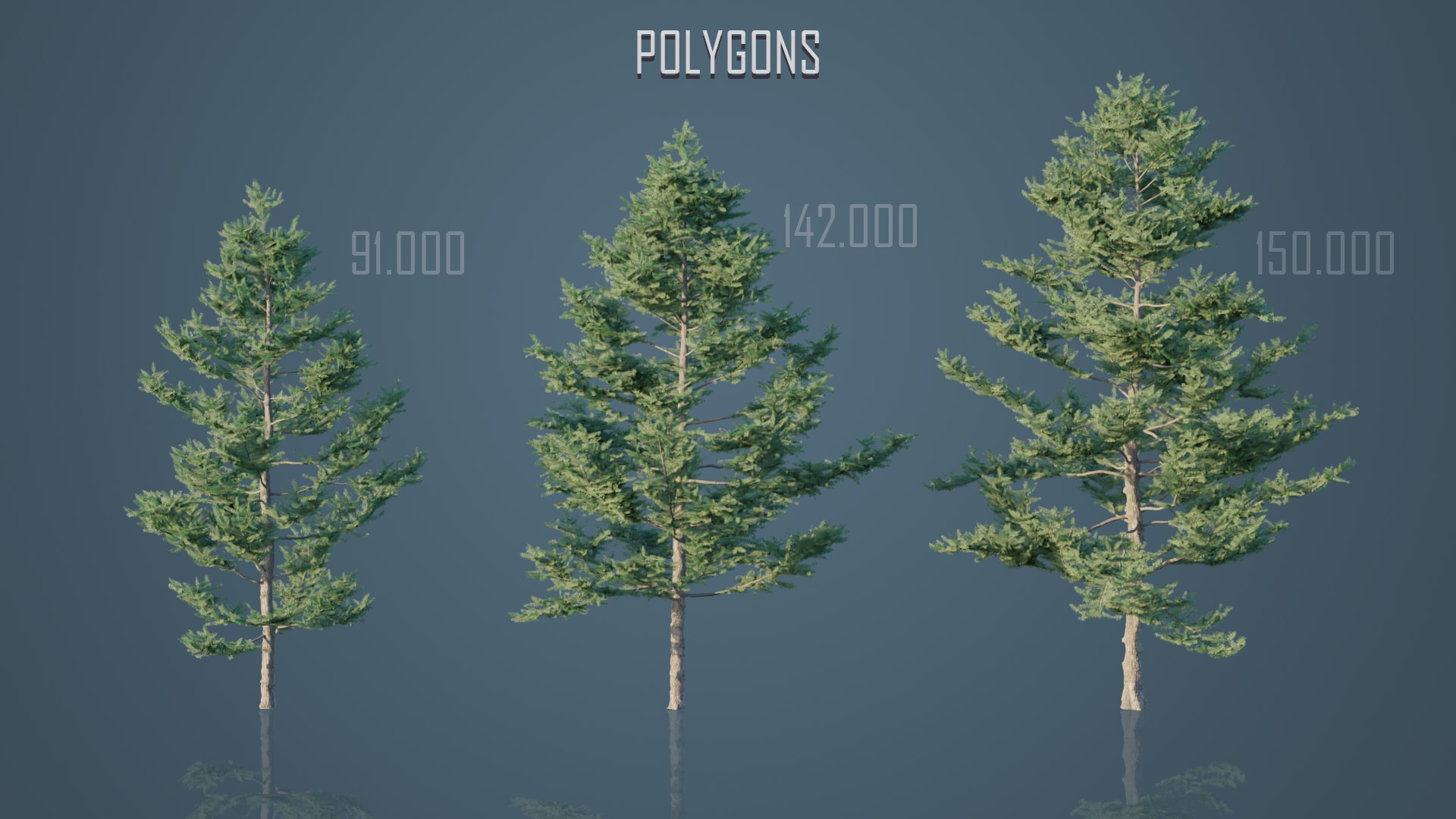 Japanese White Larch Trees 3D Model - TurboSquid 1765002