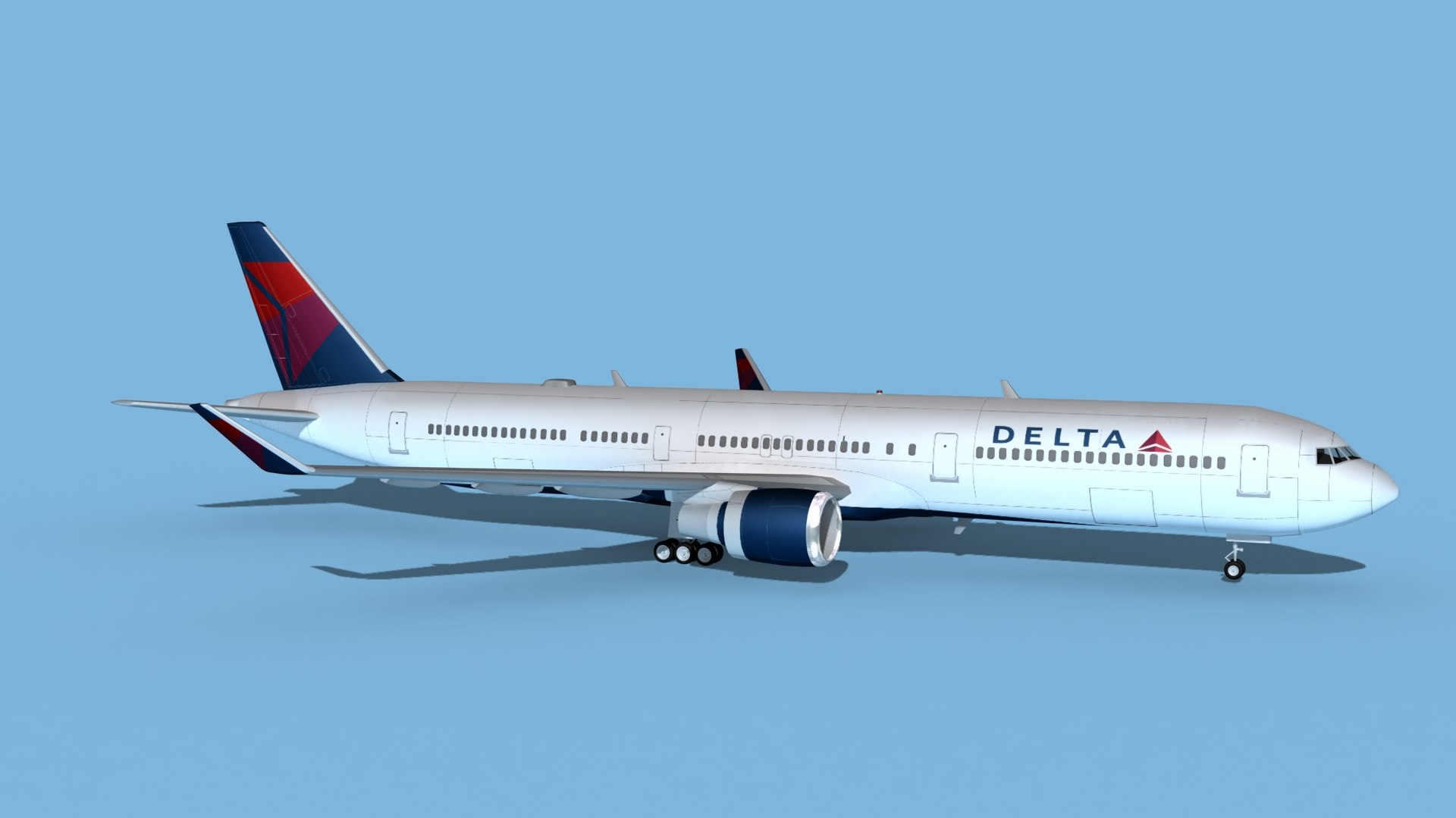 Boeing 767-400 Delta 4 3D Model - TurboSquid 1912355