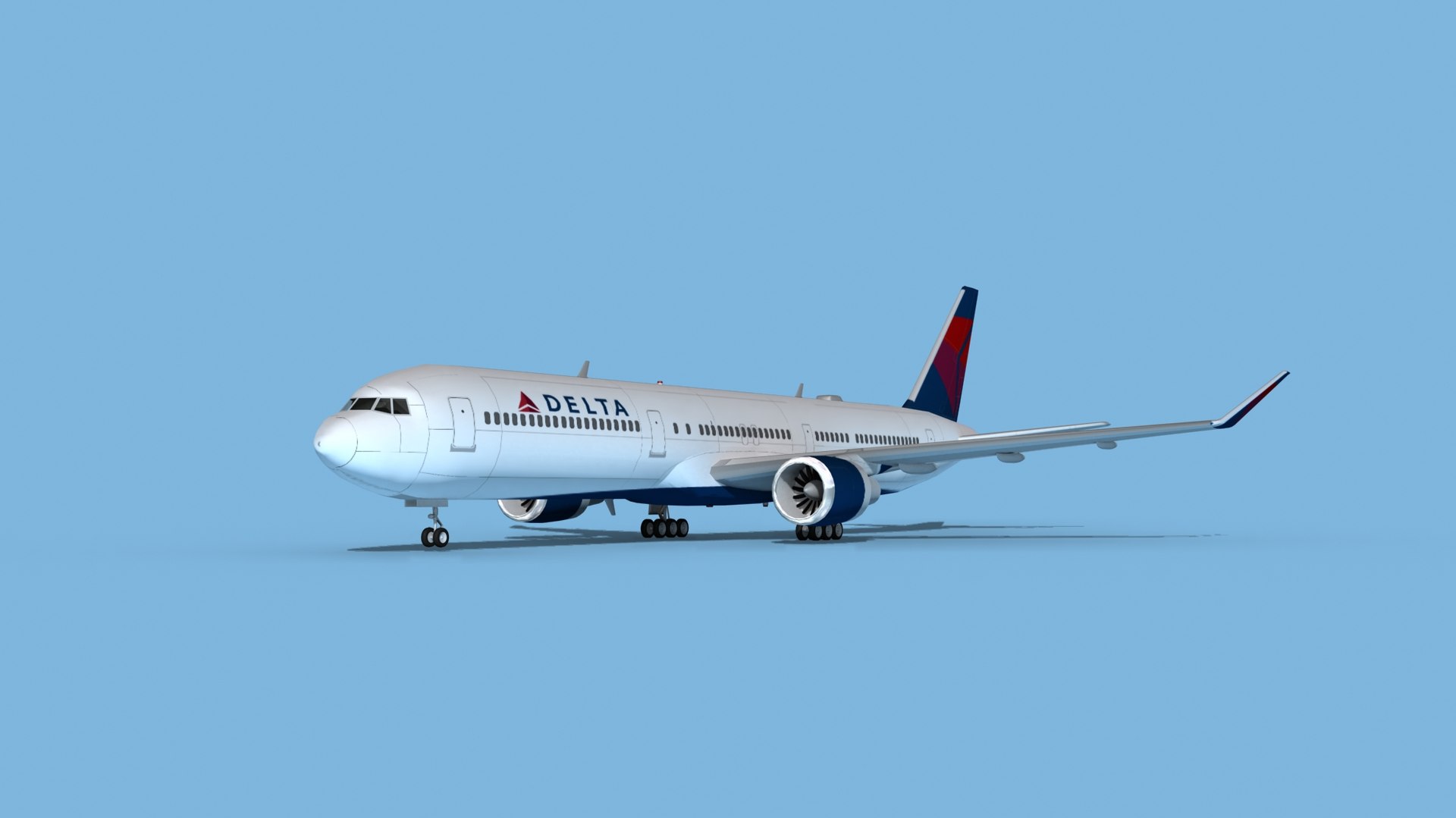 Boeing 767-400 Delta 4 3D Model - TurboSquid 1912355
