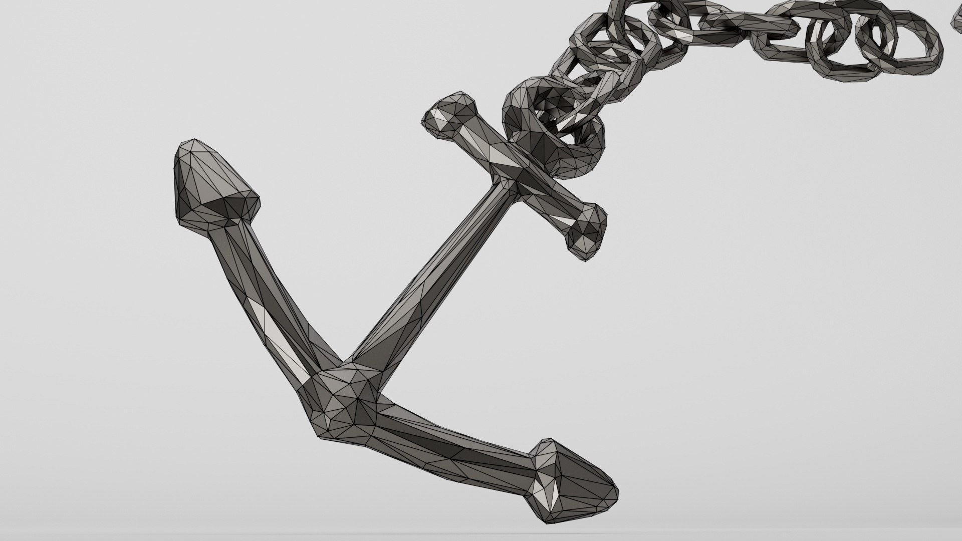 3D Model Anchor Chain Low Poly - TurboSquid 1962336