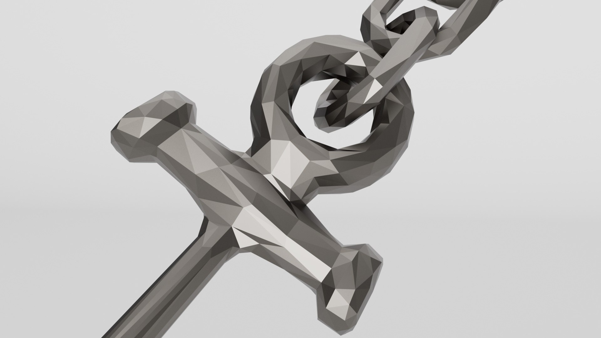 3D Model Anchor Chain Low Poly - TurboSquid 1962336