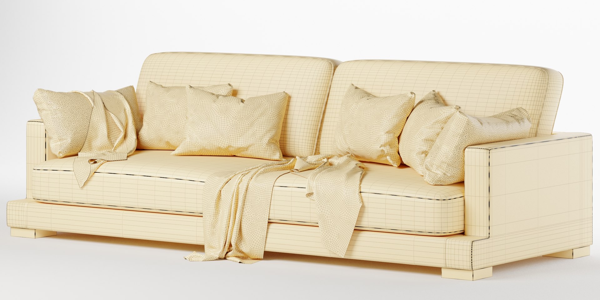 3D Vento Sofa 4 Seater - TurboSquid 2306700