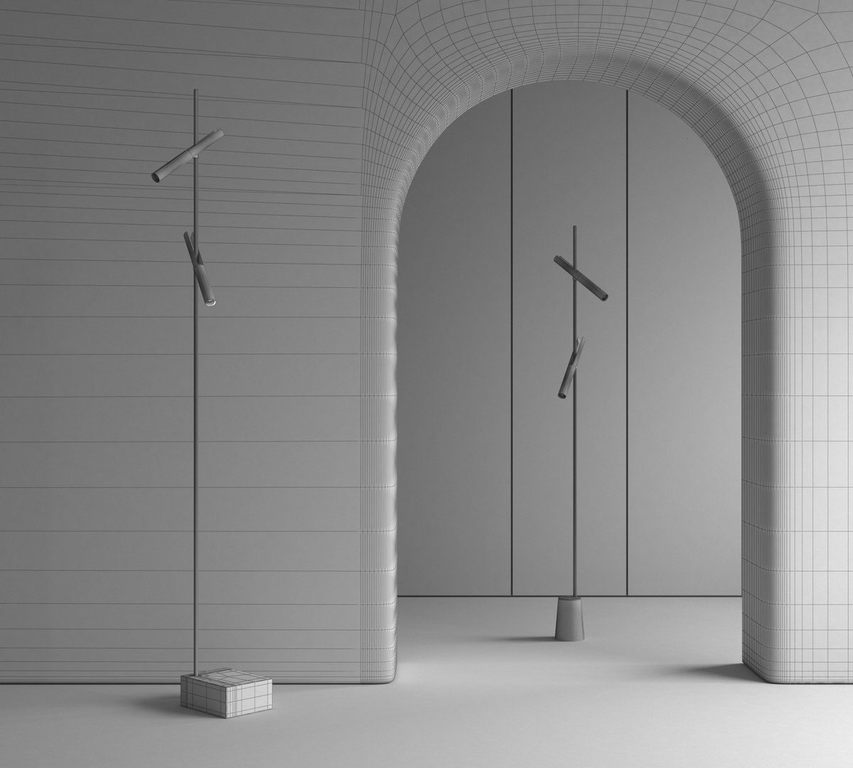 Areti Modern Minimalism Floor Lamp 3D Model - TurboSquid 2060498