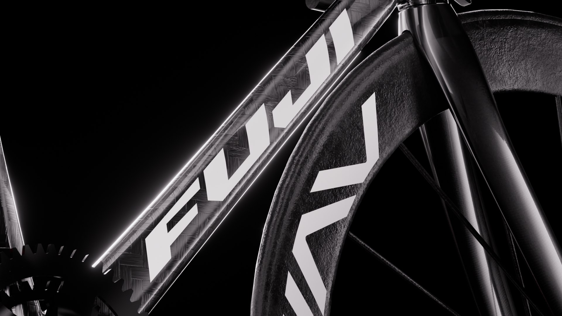 3D Fuji Red Black Bike - TurboSquid 2070719