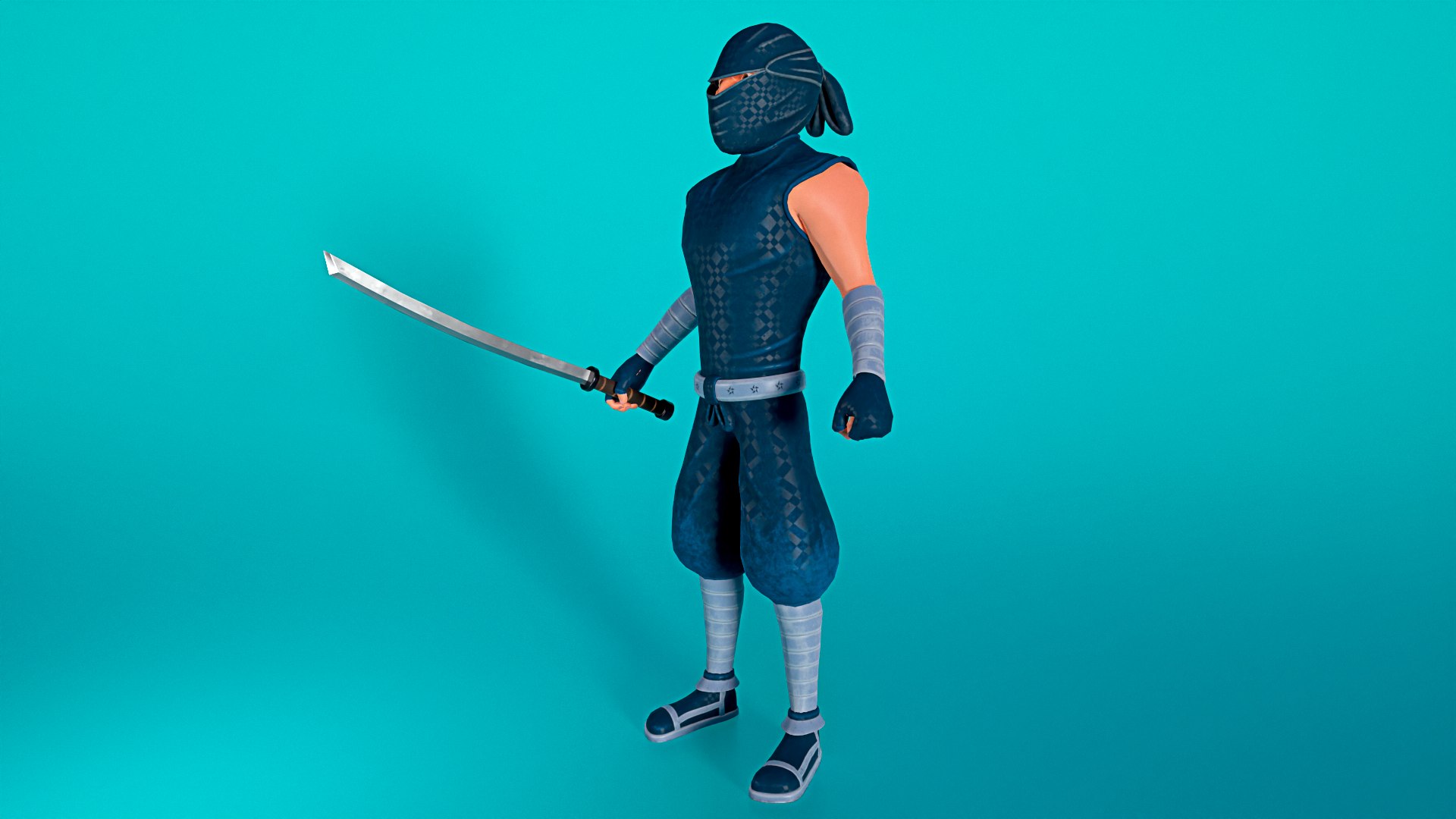 Ninja Ted 3D Model - TurboSquid 1774417