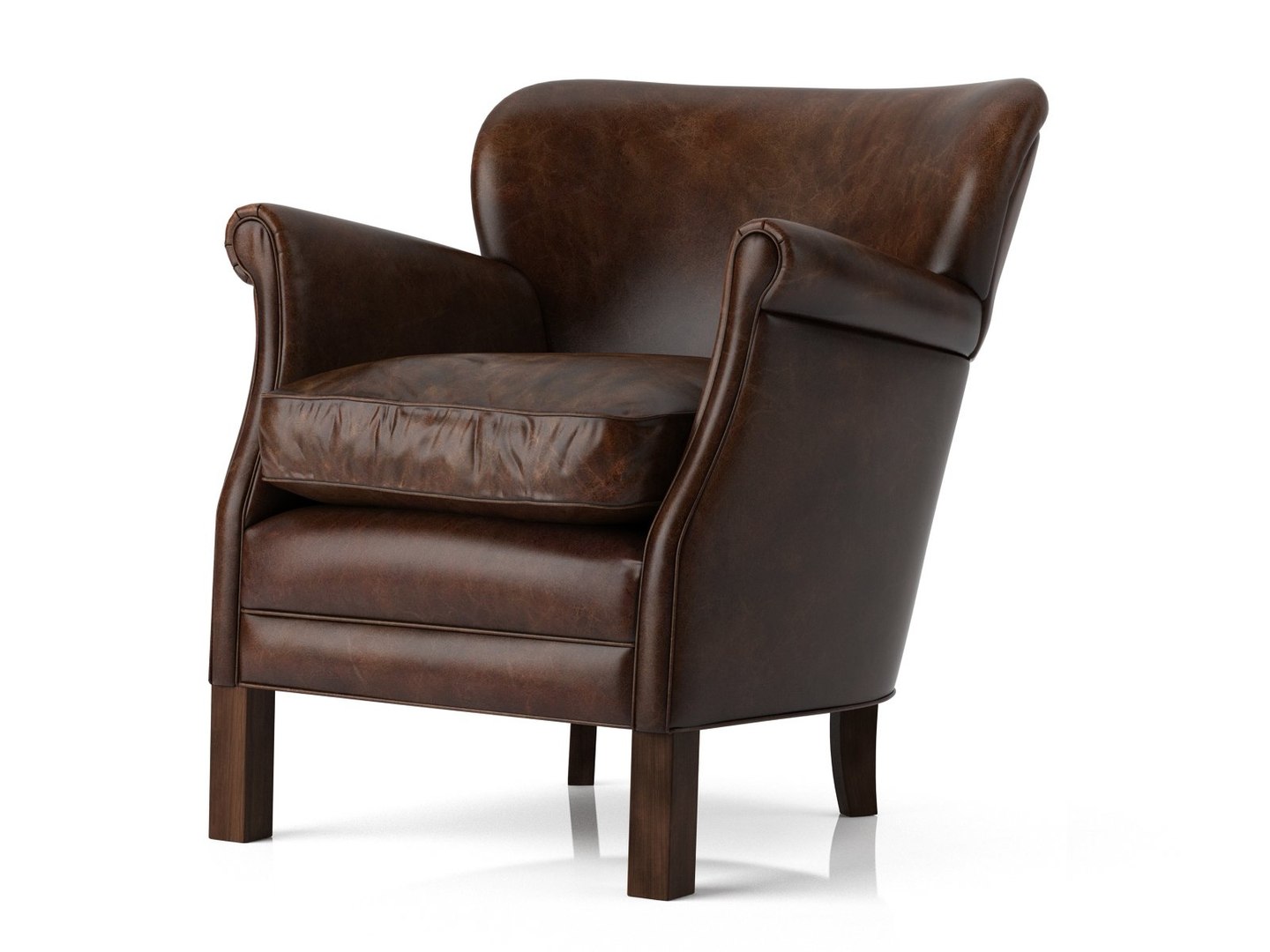 Professor s leather chair 3D model - TurboSquid 1175320