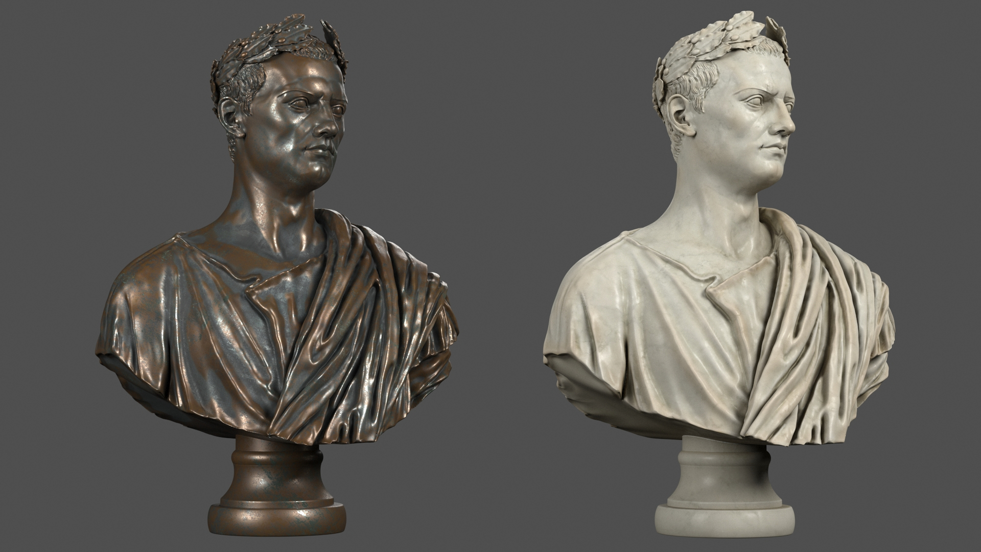 3D Roman Bust - TurboSquid 1965508