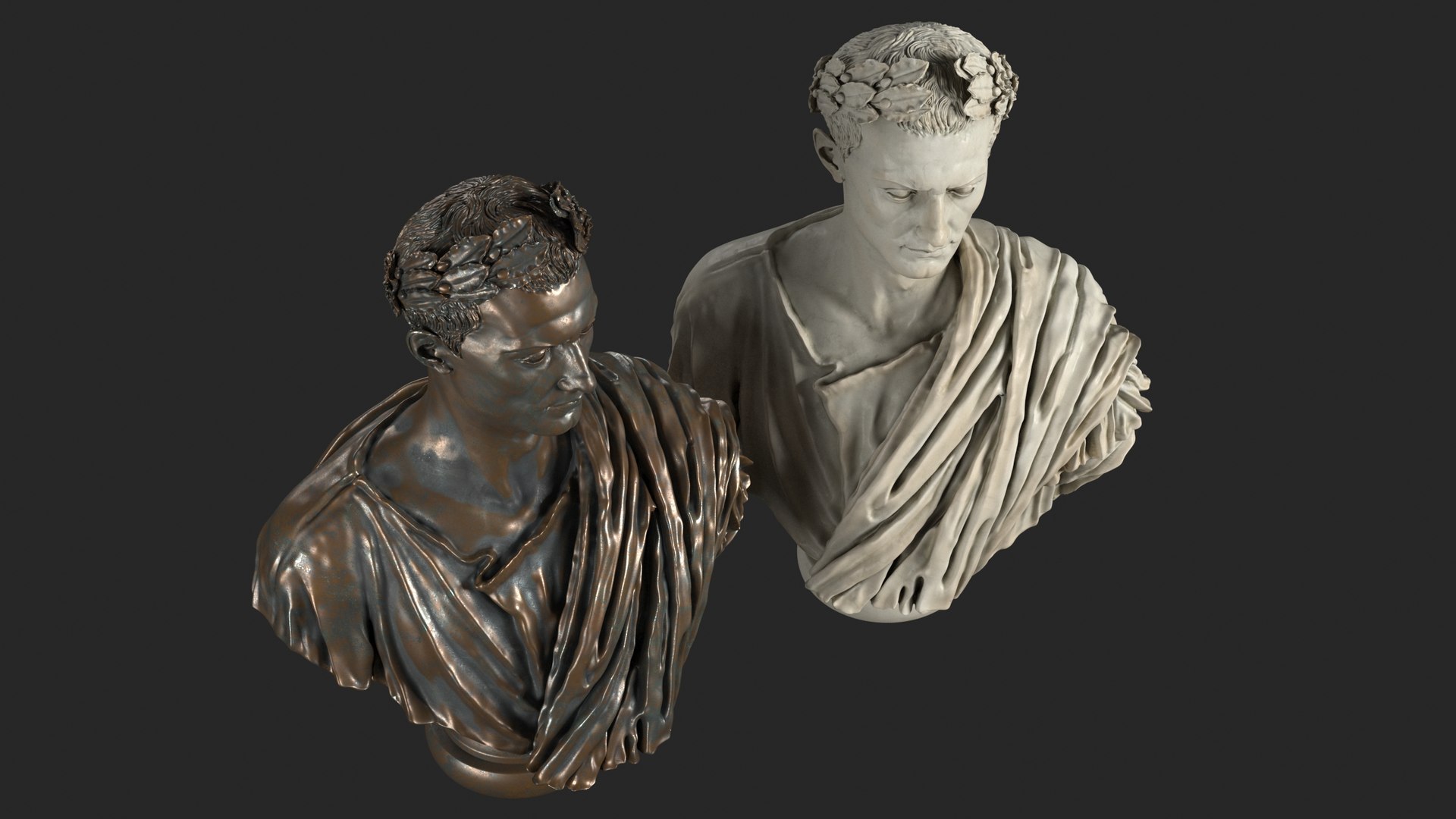 3D Roman Bust - TurboSquid 1965508