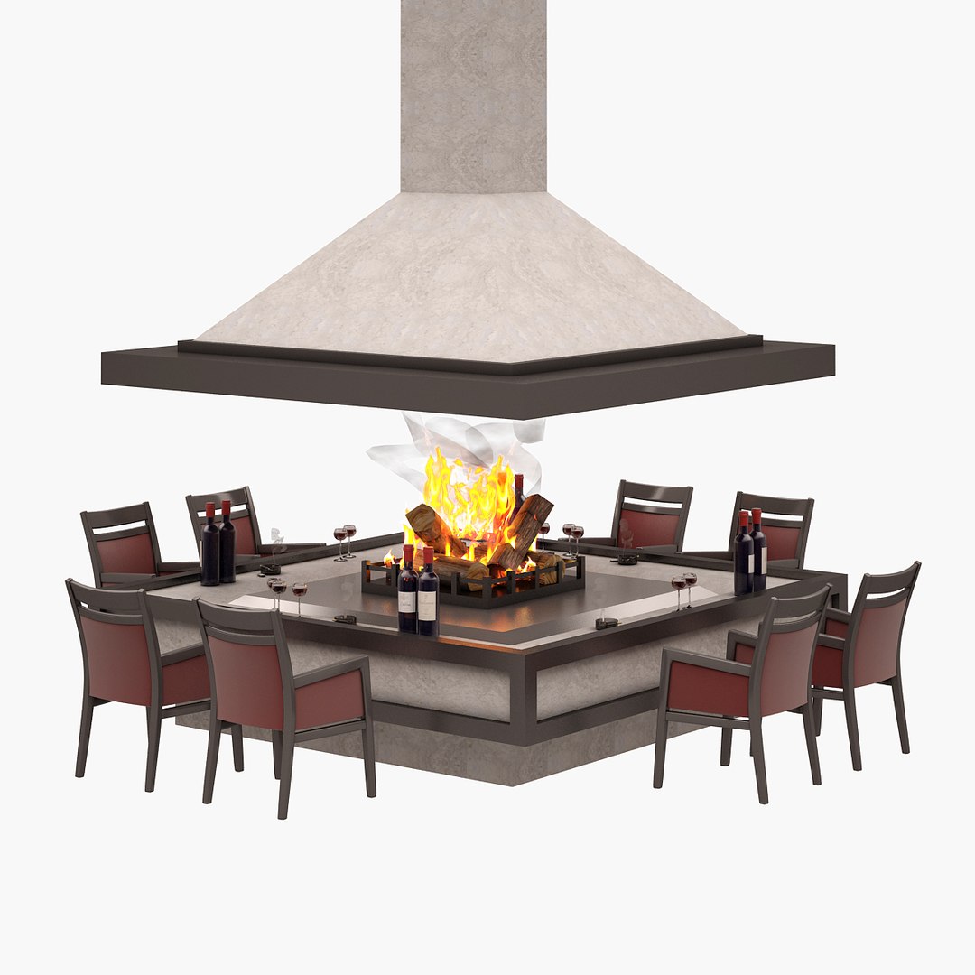 fireplace 3d max