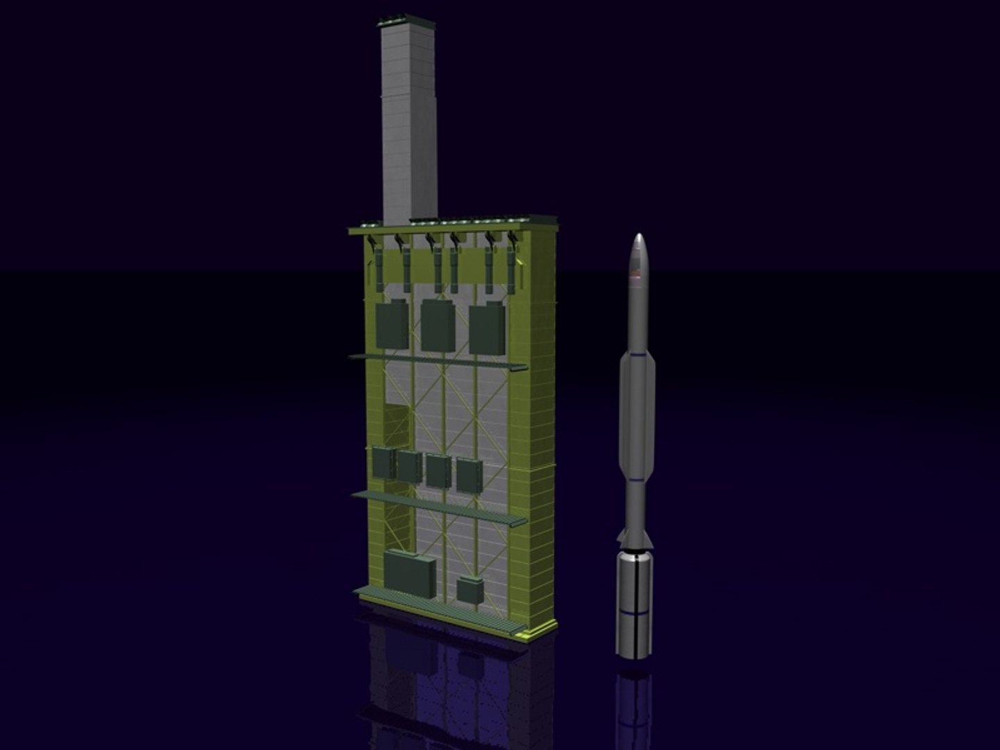 missile mk 57 3d model