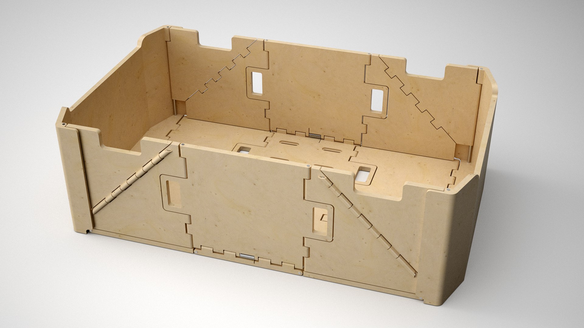 Folding Box For Bicycle 3D - TurboSquid 2372361