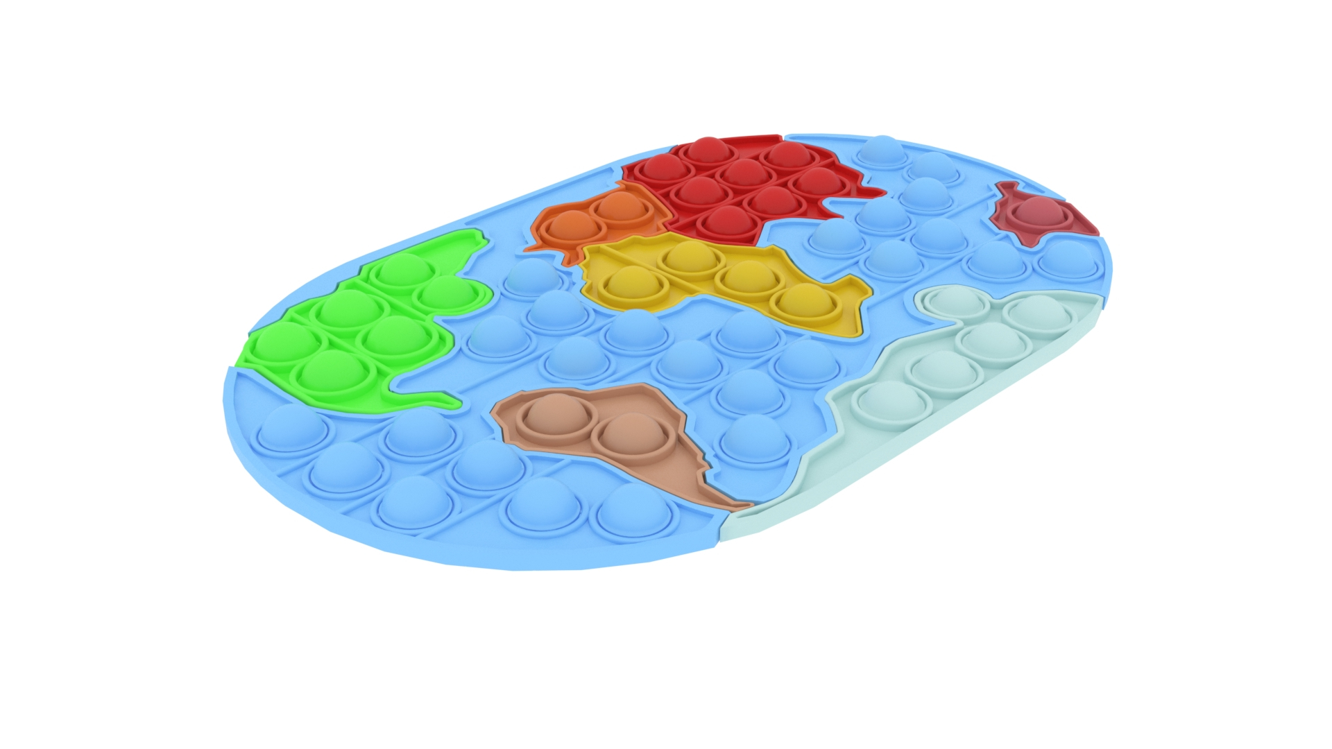 3D World Map Pop It - TurboSquid 1762988