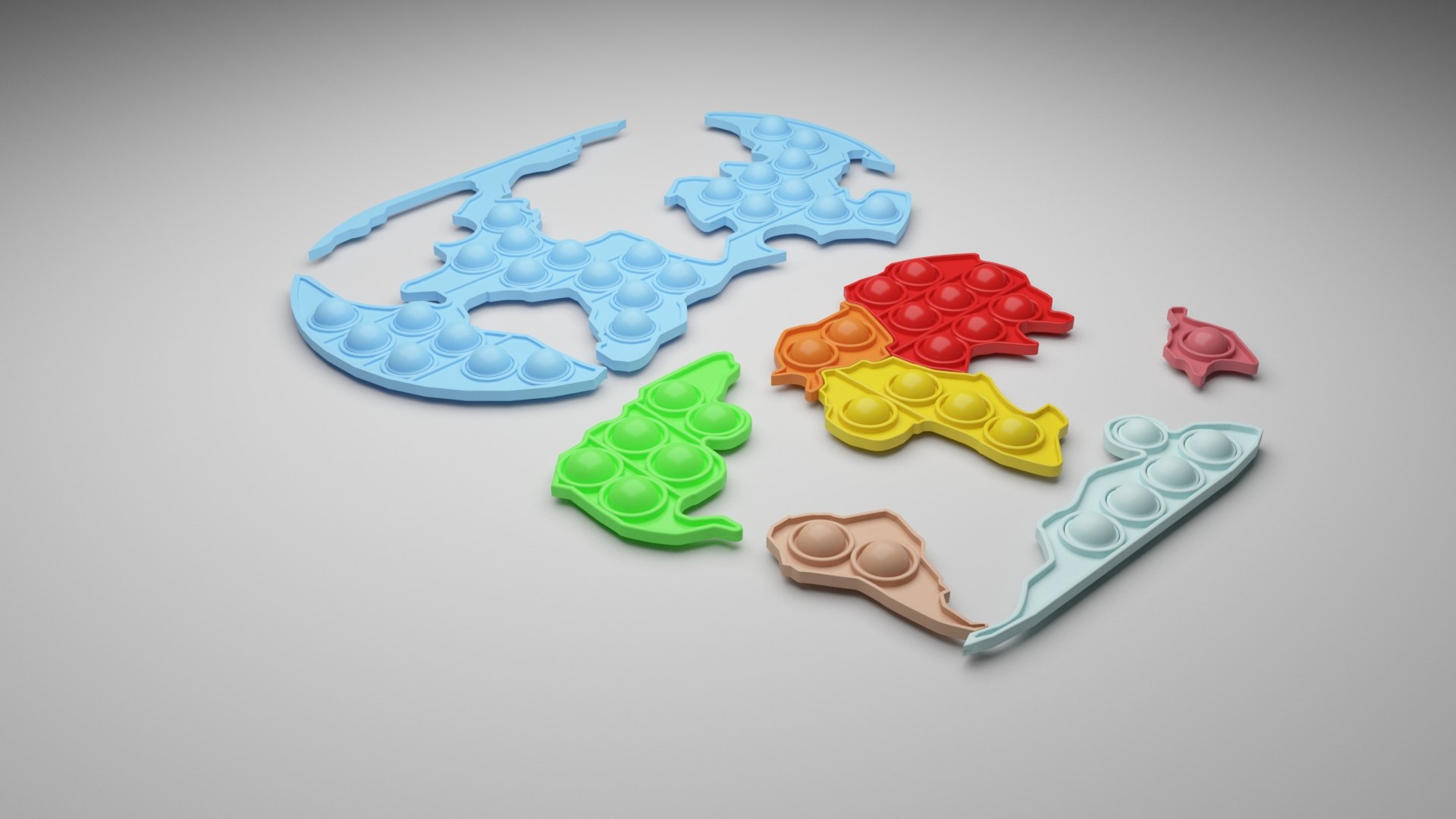 3D World Map Pop It - TurboSquid 1762988