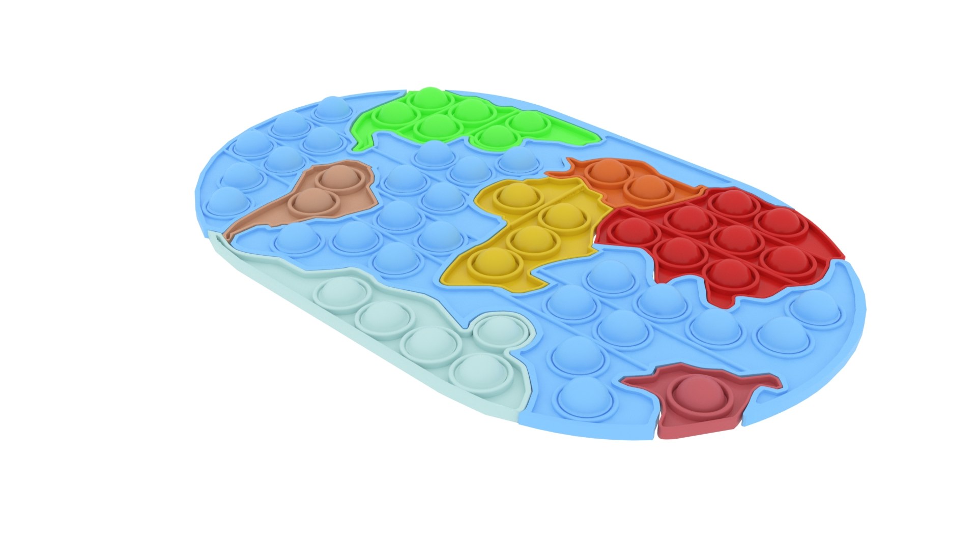 3D World Map Pop It - TurboSquid 1762988