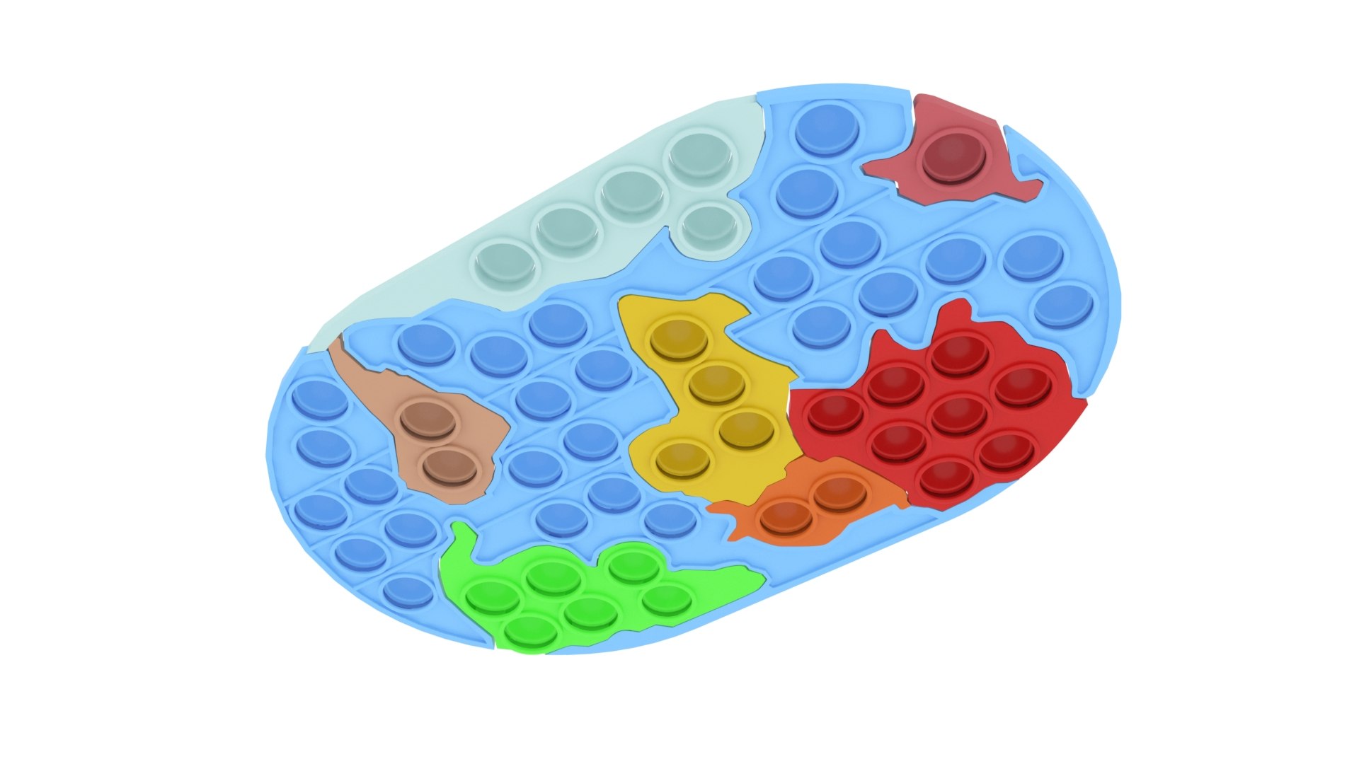 3D World Map Pop It - TurboSquid 1762988