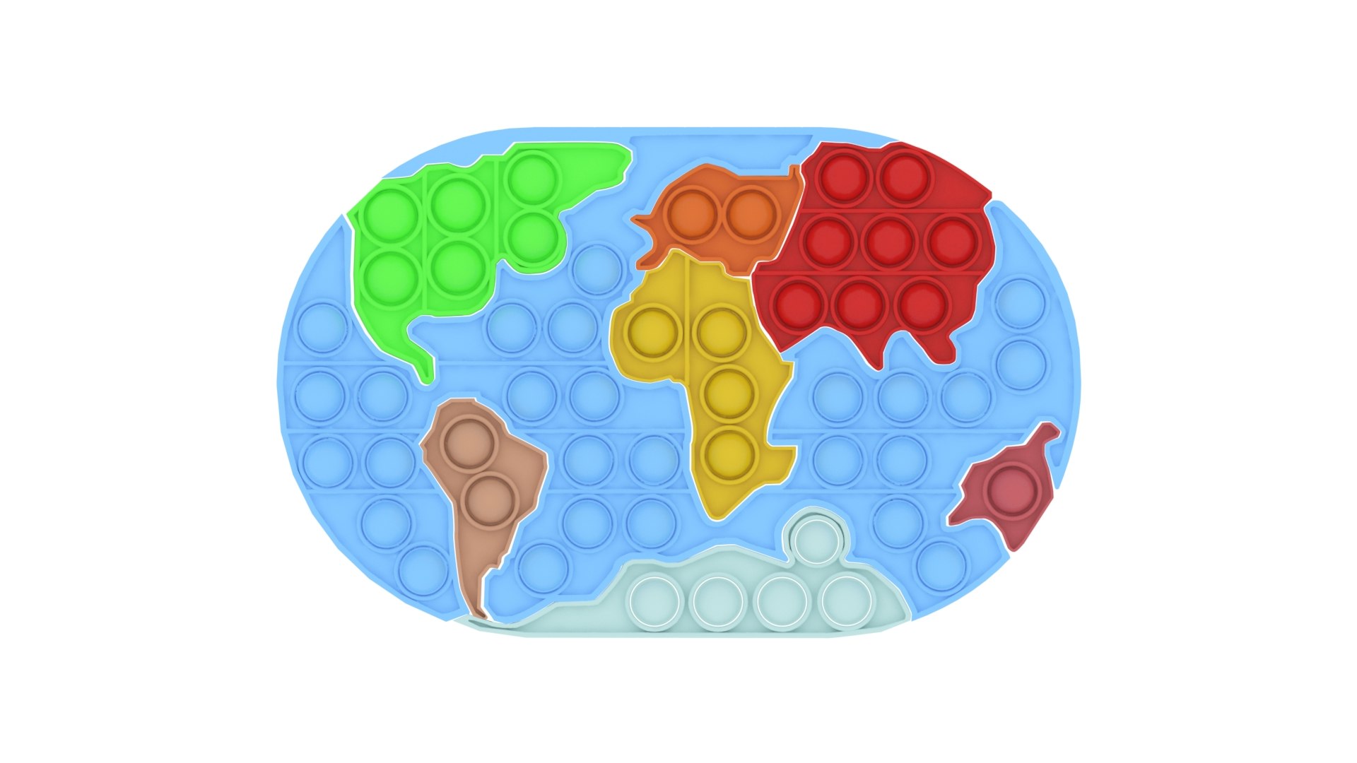 3D World Map Pop It - TurboSquid 1762988