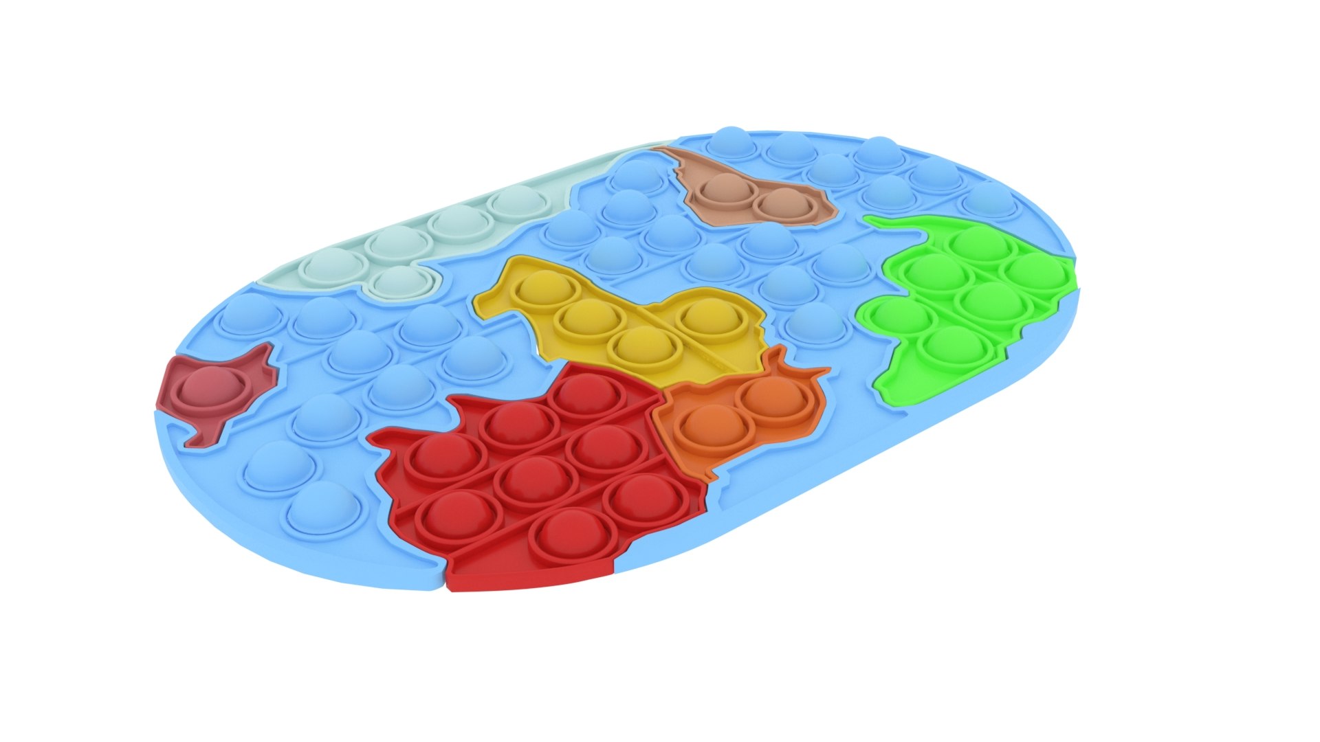 3D World Map Pop It - TurboSquid 1762988
