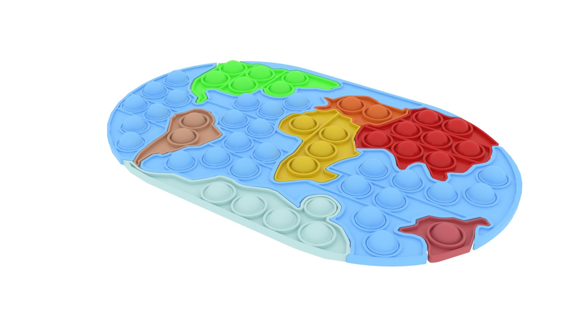 3D World Map Pop It - TurboSquid 1762988