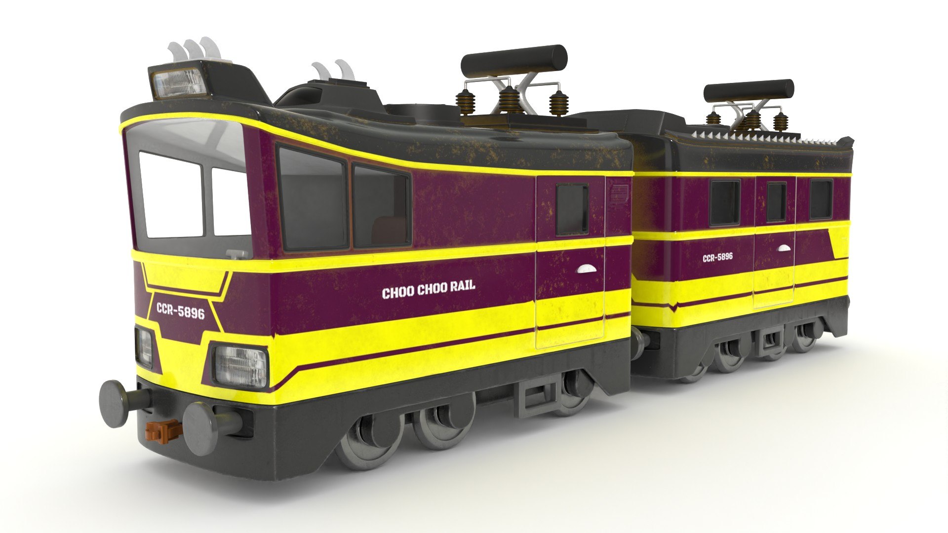 3D Toy Train Locomotive 01 Model - TurboSquid 2144524