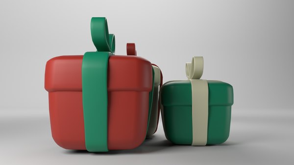 3D Low - poly Cute Gift Box - TurboSquid 1993280