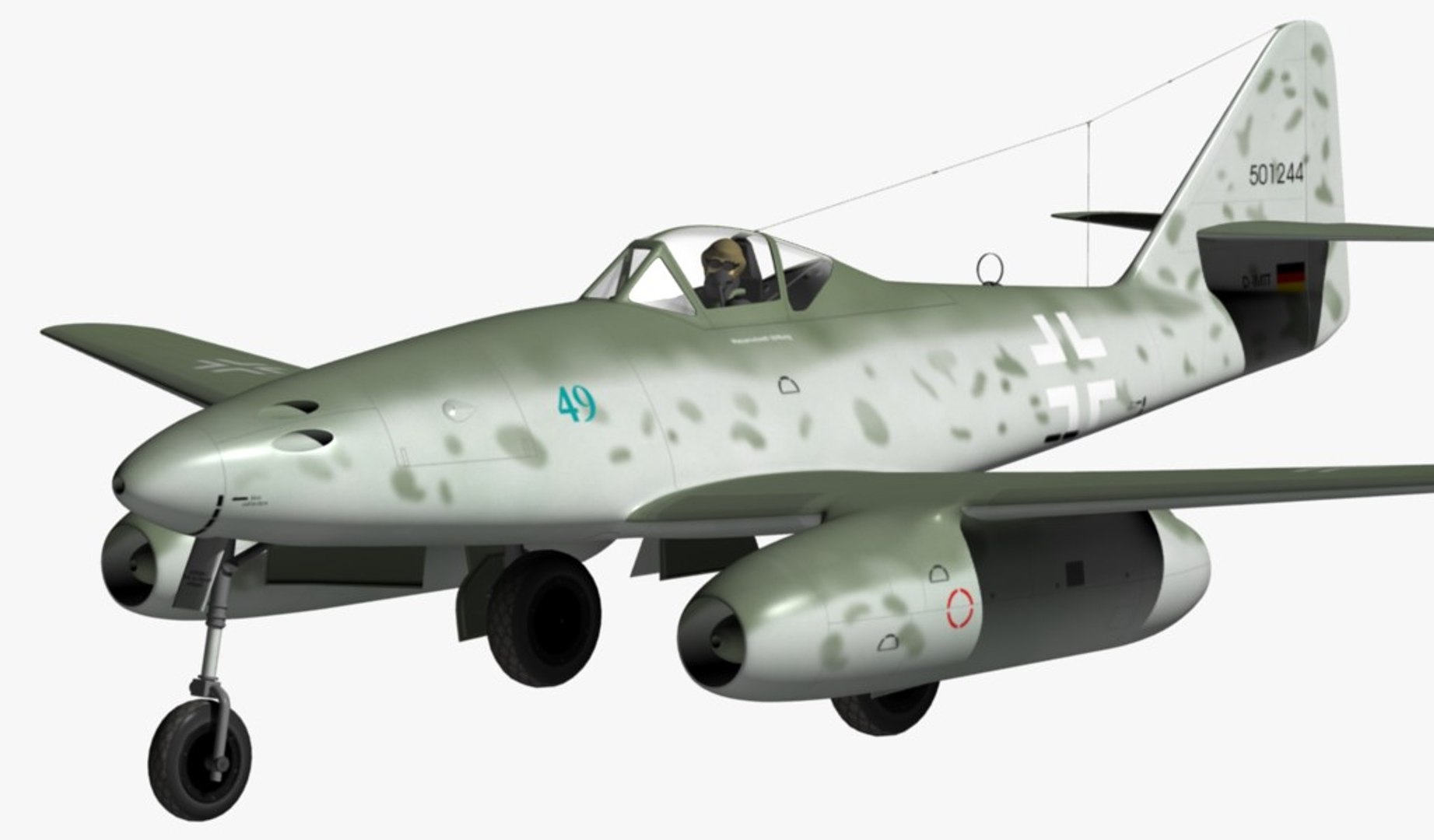 Messerschmitt Me-262 3d Model