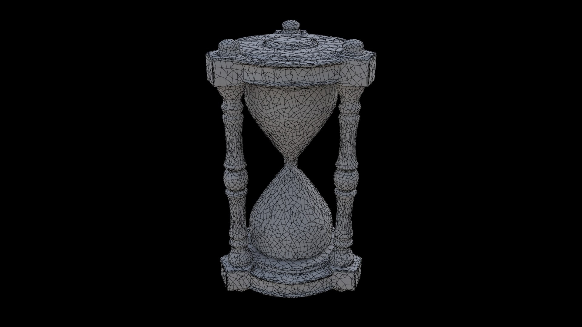 Bronze Mounted Hourglass Model - TurboSquid 2327224