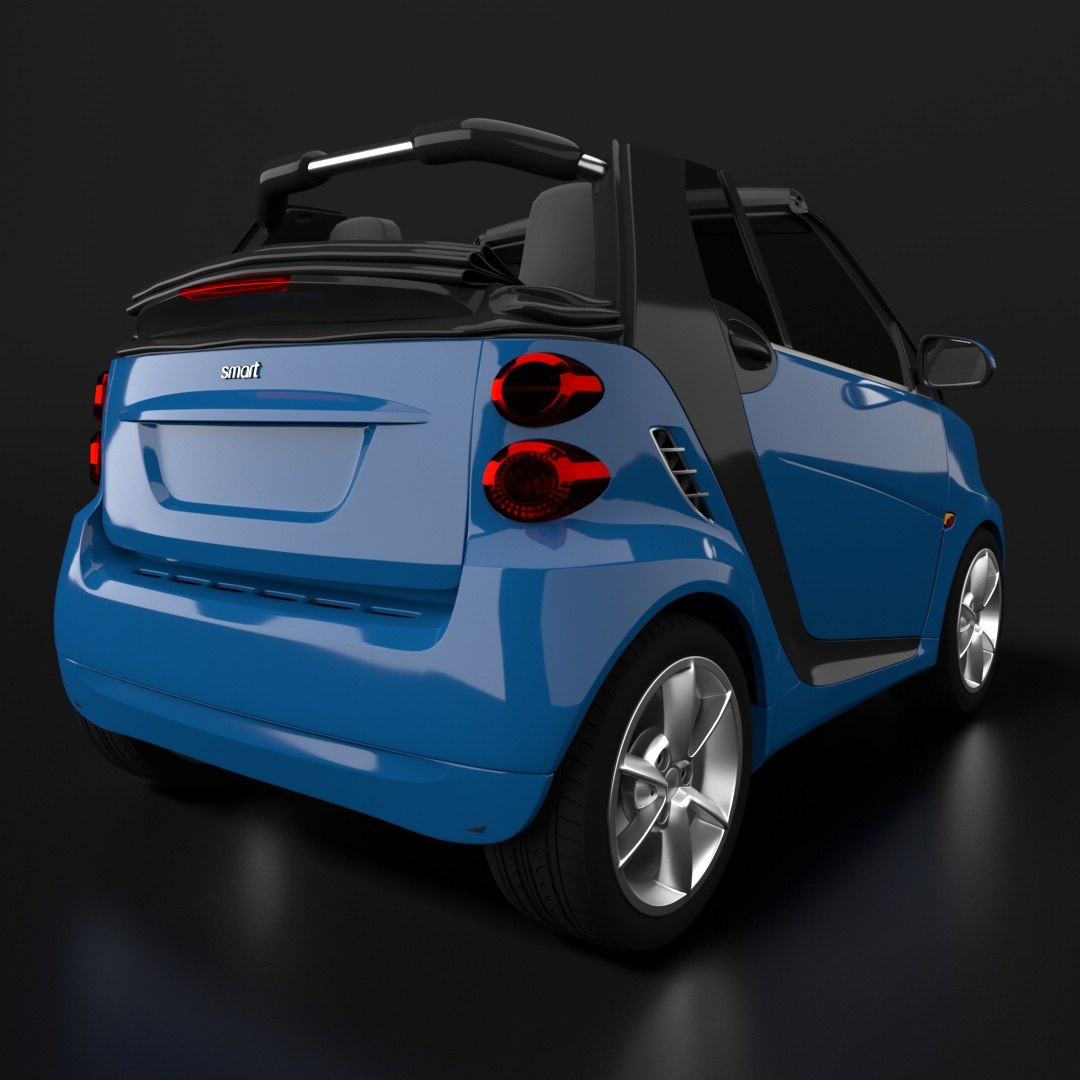 Smart Fortwo Convertible Model - TurboSquid 2379323