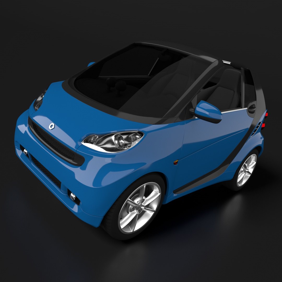 Smart Fortwo Convertible Model - TurboSquid 2379323