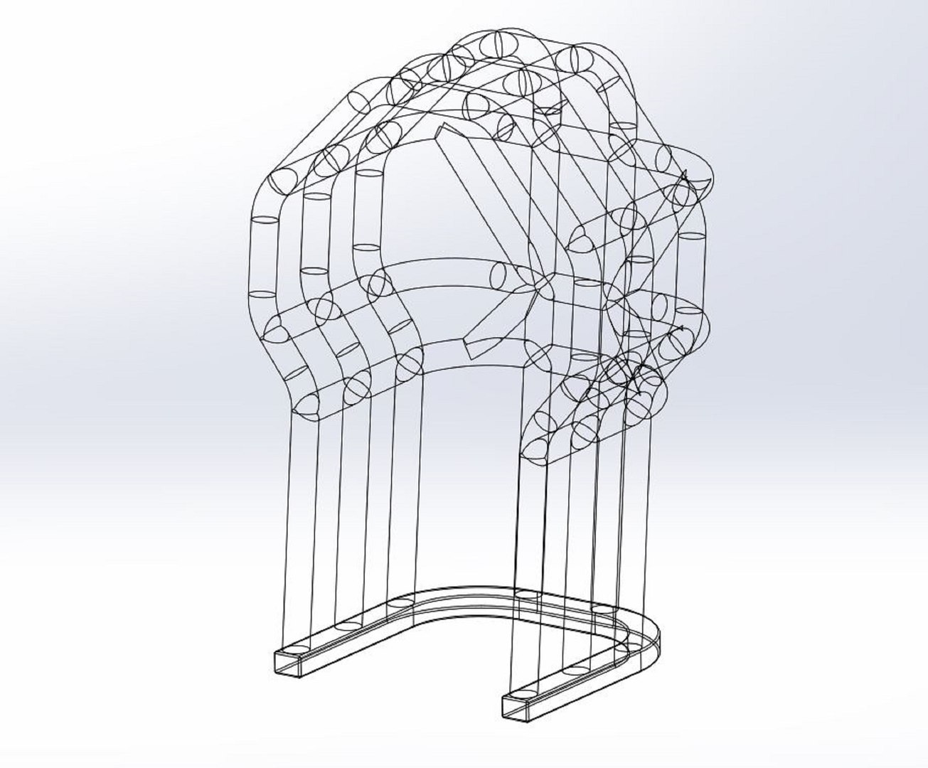 3D Roll Cage Of Pulling Tractor Version 3 Scale 1 To 25 - TurboSquid ...
