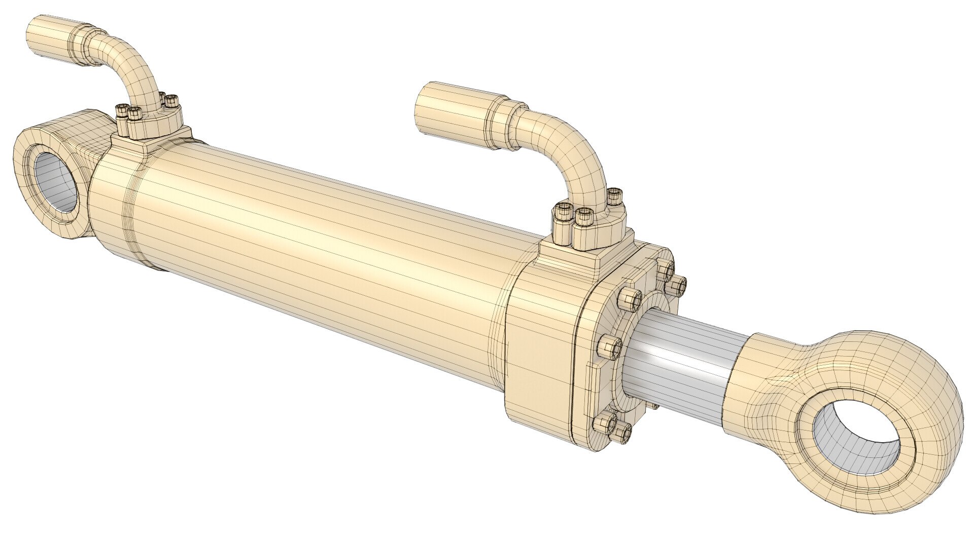 Hydraulic piston model - TurboSquid 1561357