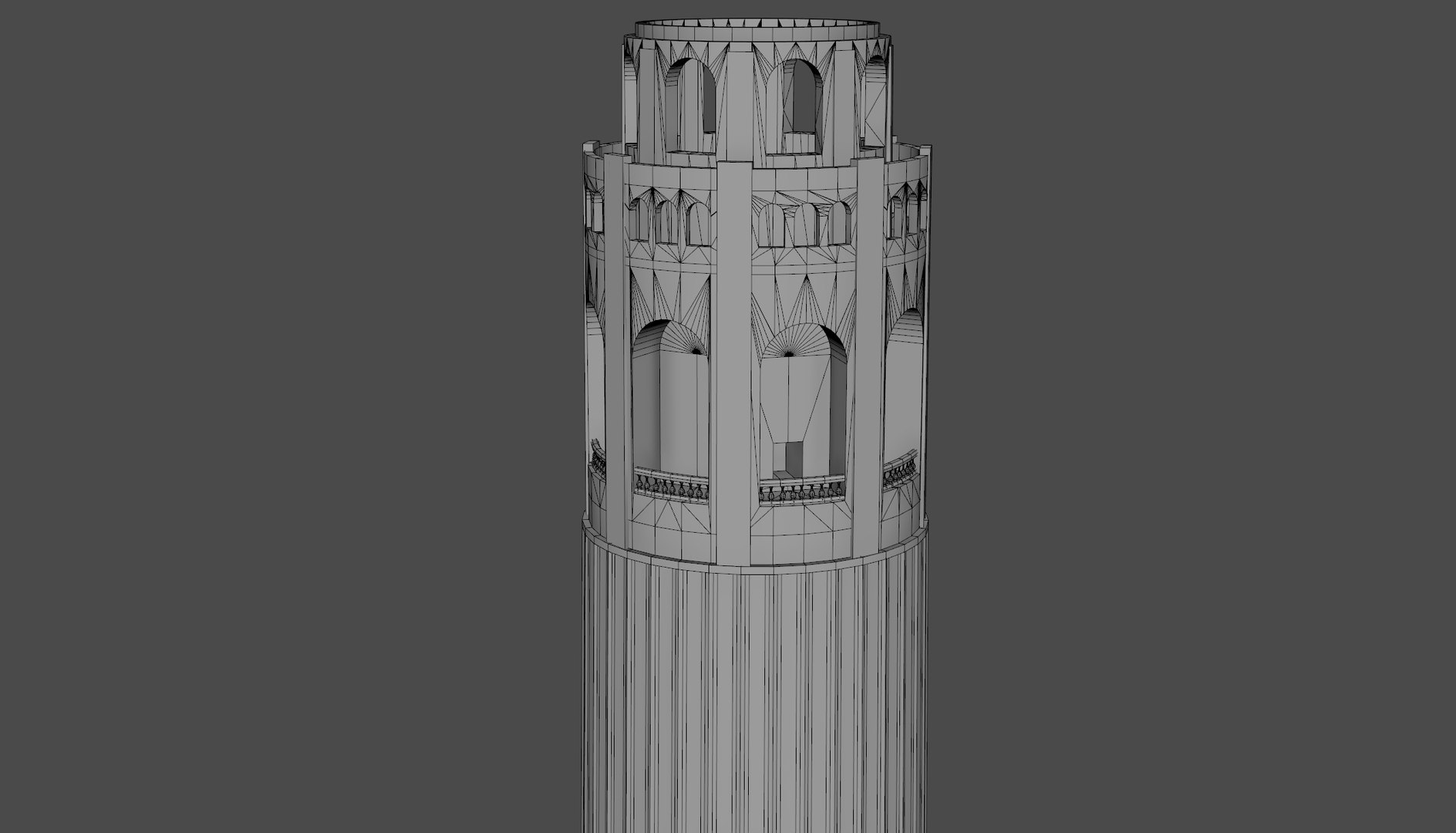 3D Coit Tower - TurboSquid 2417709