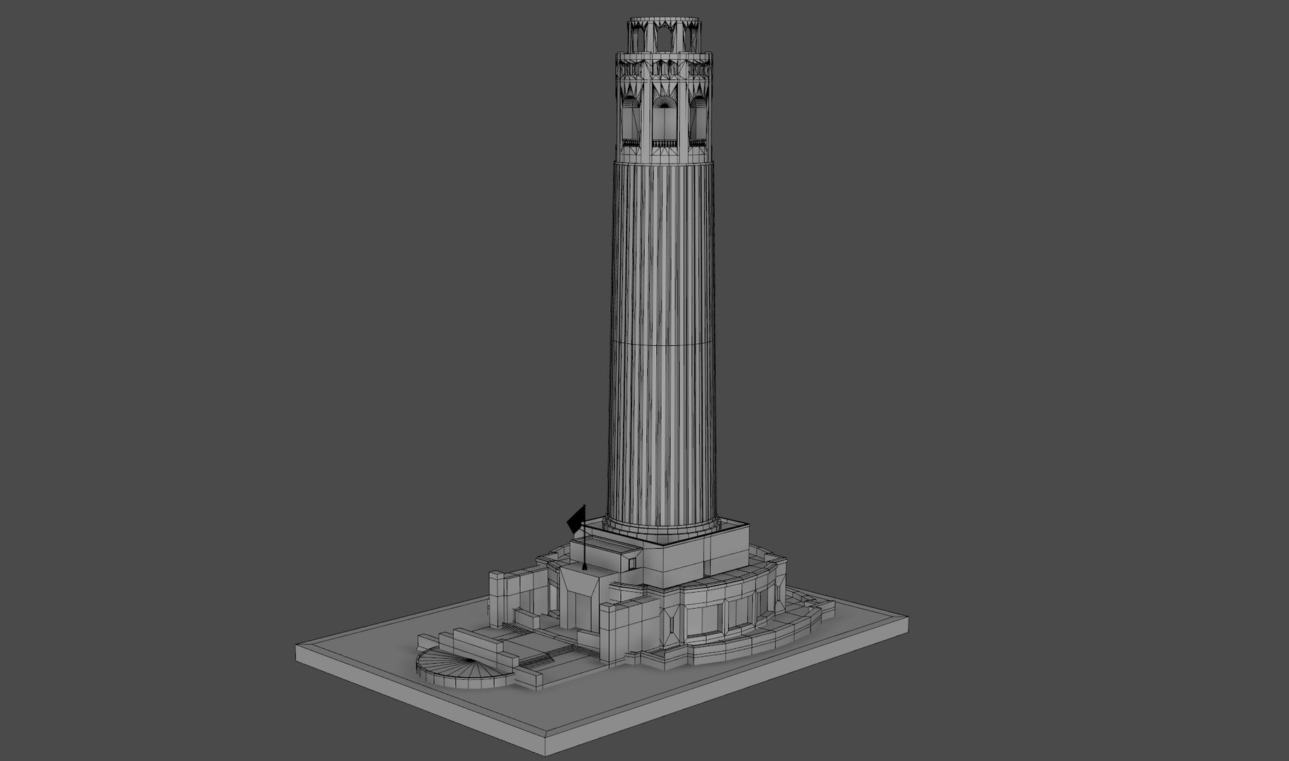 3D Coit Tower - TurboSquid 2417709
