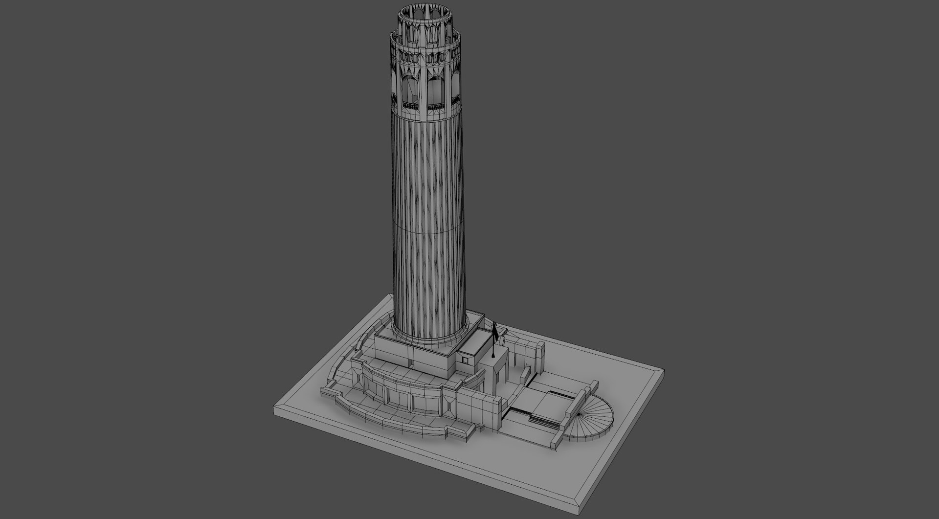 3D Coit Tower - TurboSquid 2417709