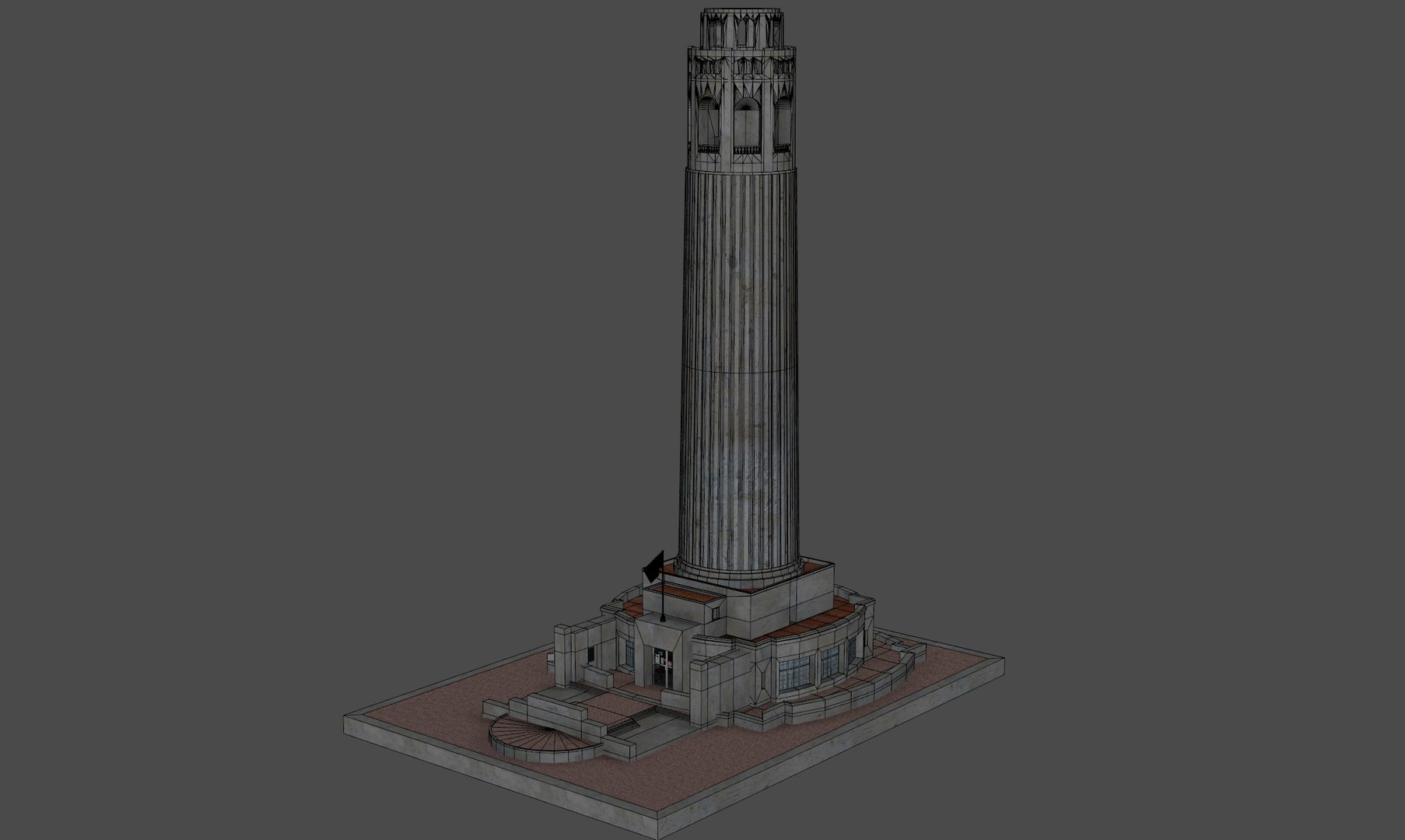 3D Coit Tower - TurboSquid 2417709