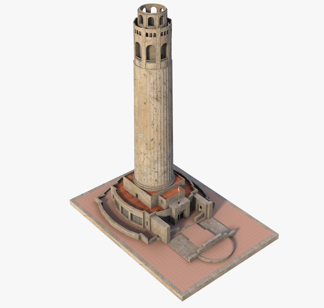 3D Coit Tower - TurboSquid 2417709