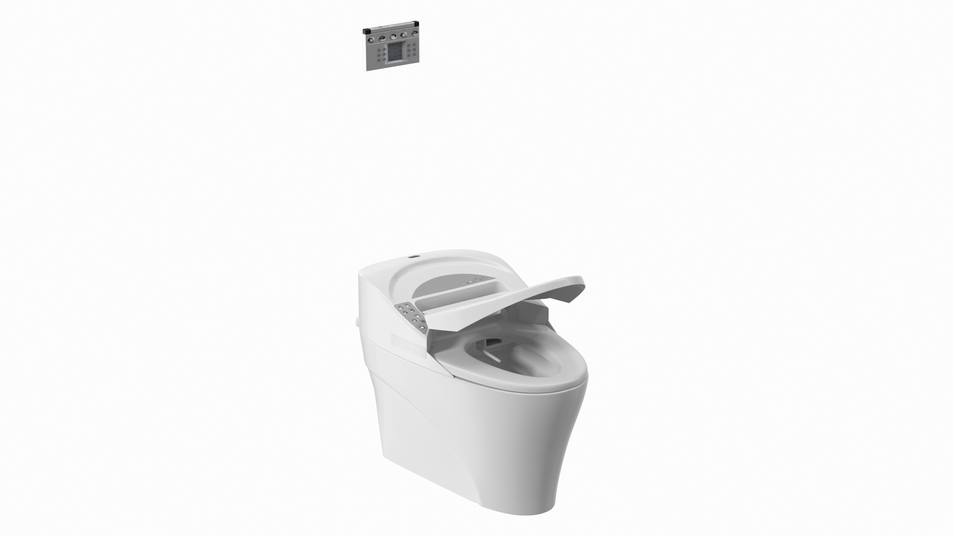 3D Smart Toilet With Remote Control Panel - TurboSquid 1777261