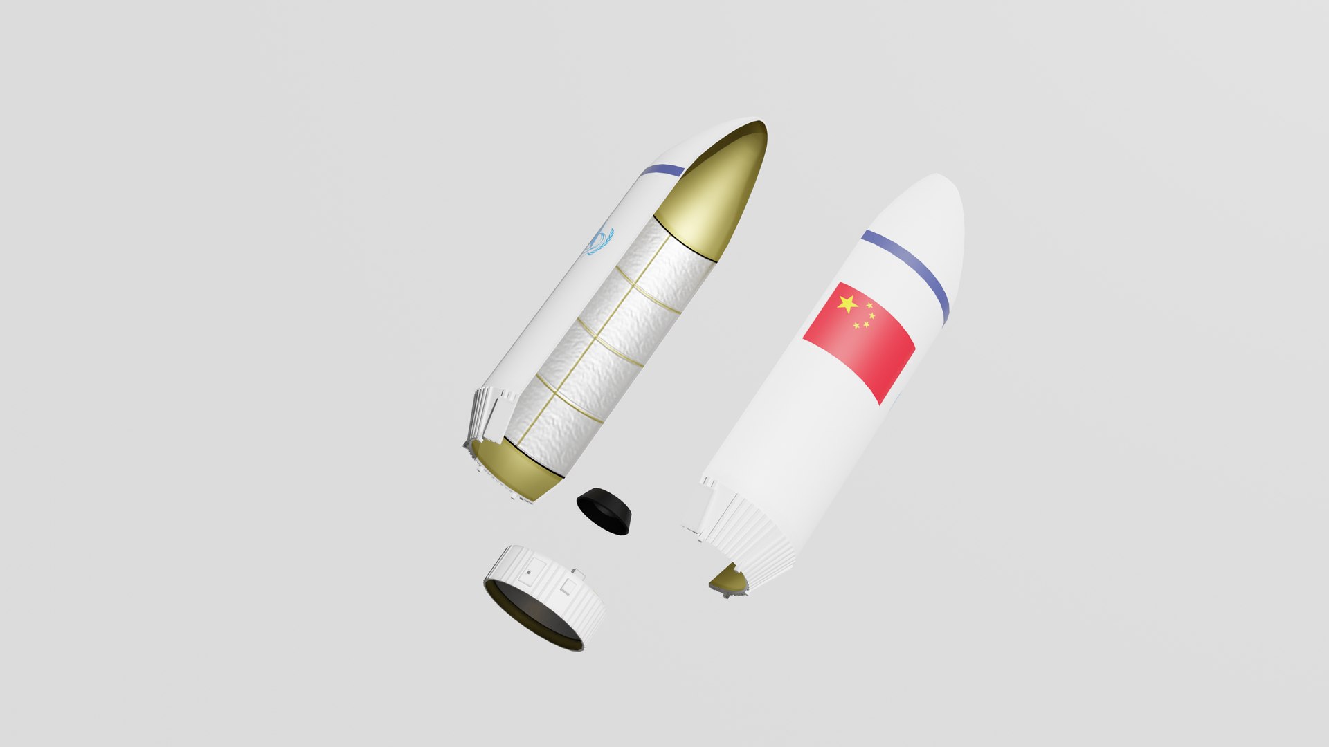 3D Long March 8 Y1 Launch Vehicle - Blend-FBX Model - TurboSquid 2119827