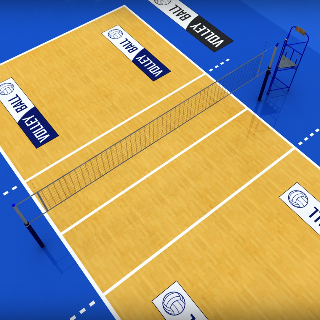 Volleyball Court Obj