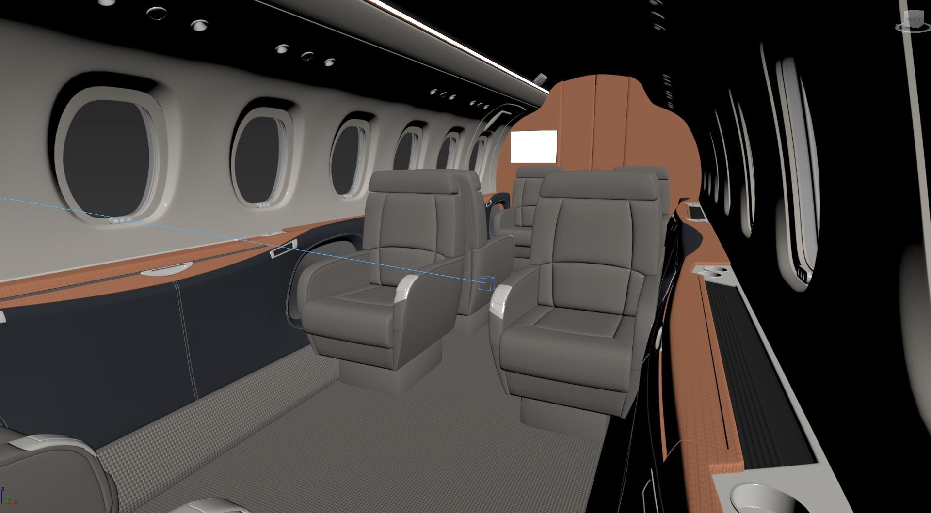 Cessna Citation Longitude Interior 3D - TurboSquid 2144724